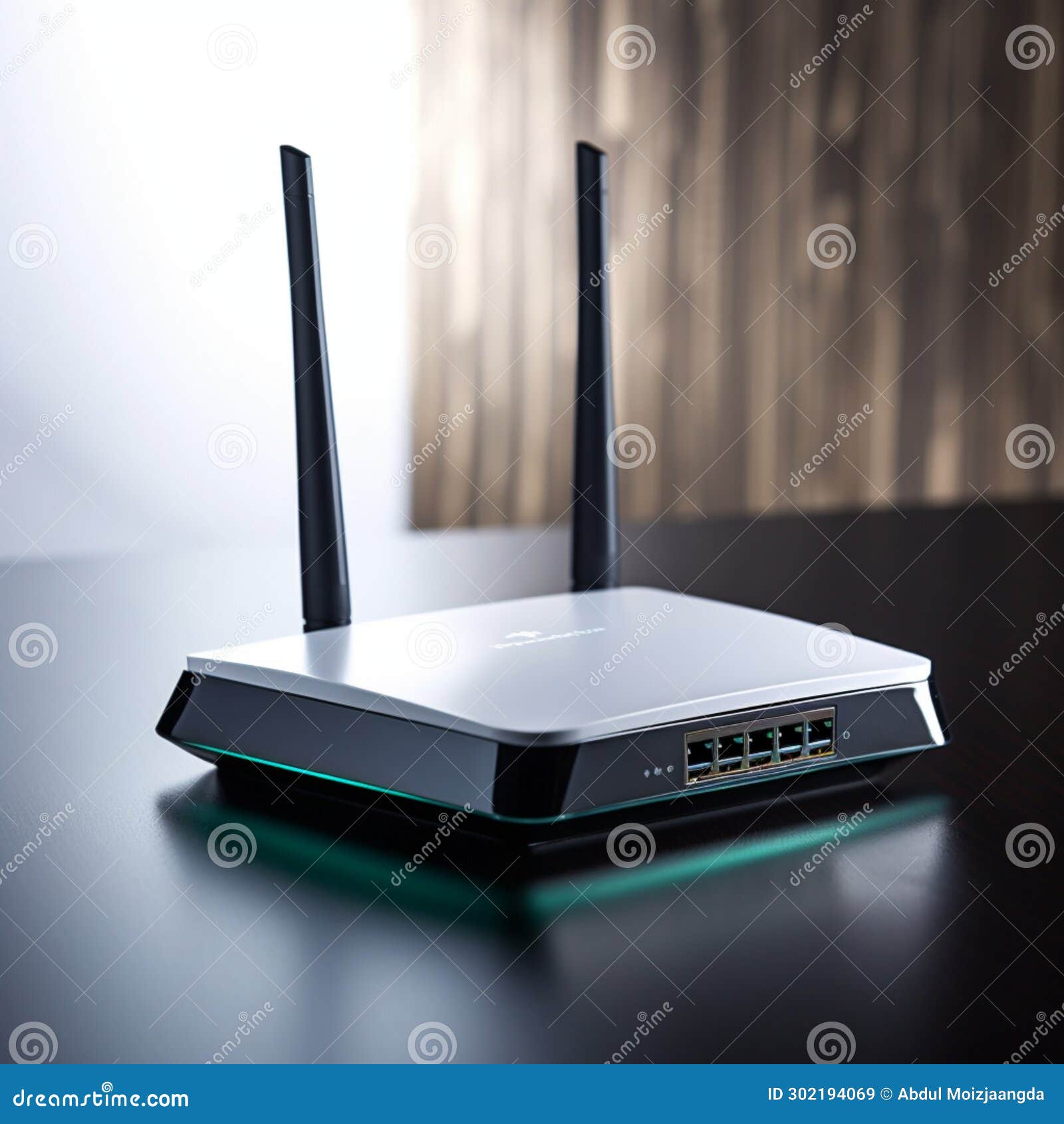 Empty Space on WiFi Router, Ready for Network Innovation Stock ...