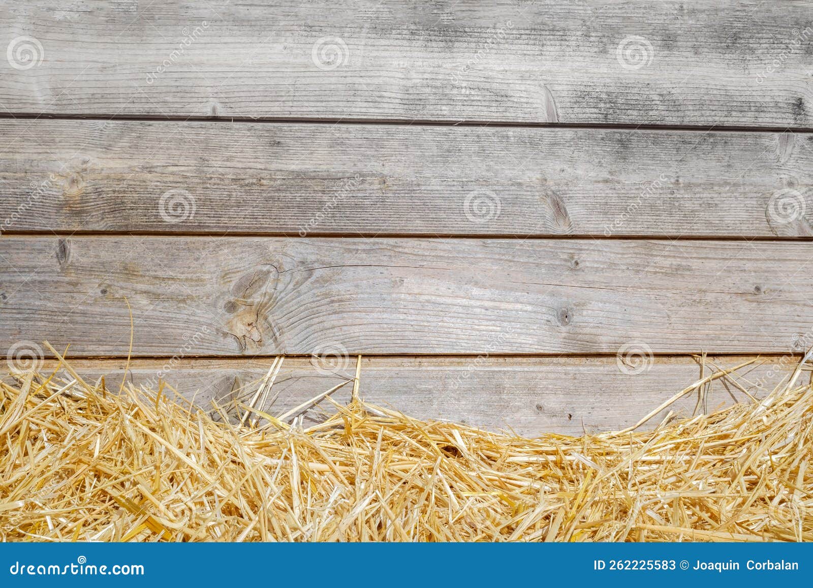 Empty Space on Wooden Table with Straw Floor for Background Stock Image ...