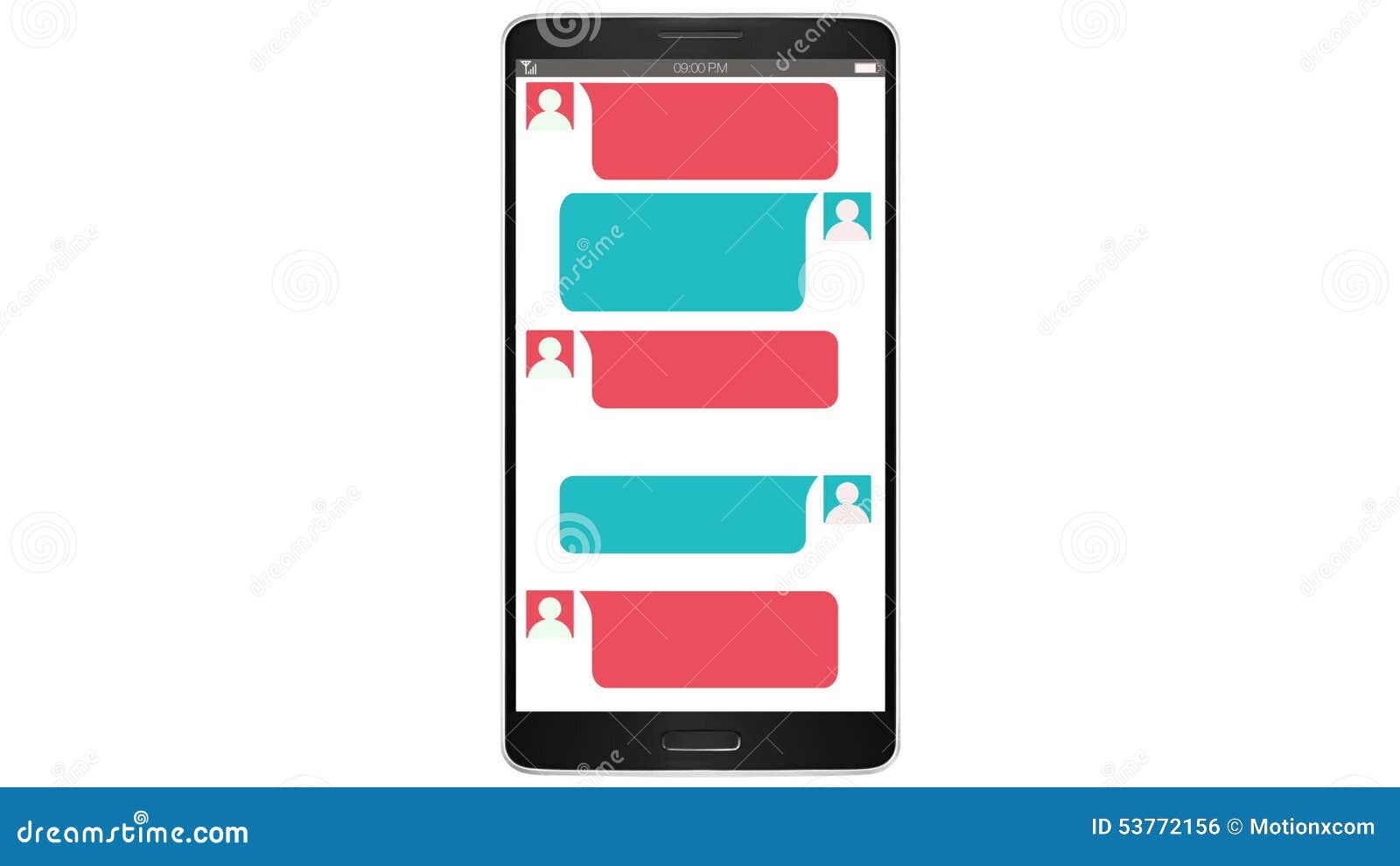 Empty Speech Bubble Messenger Text Message Talk To Messenger 2 Stock ...