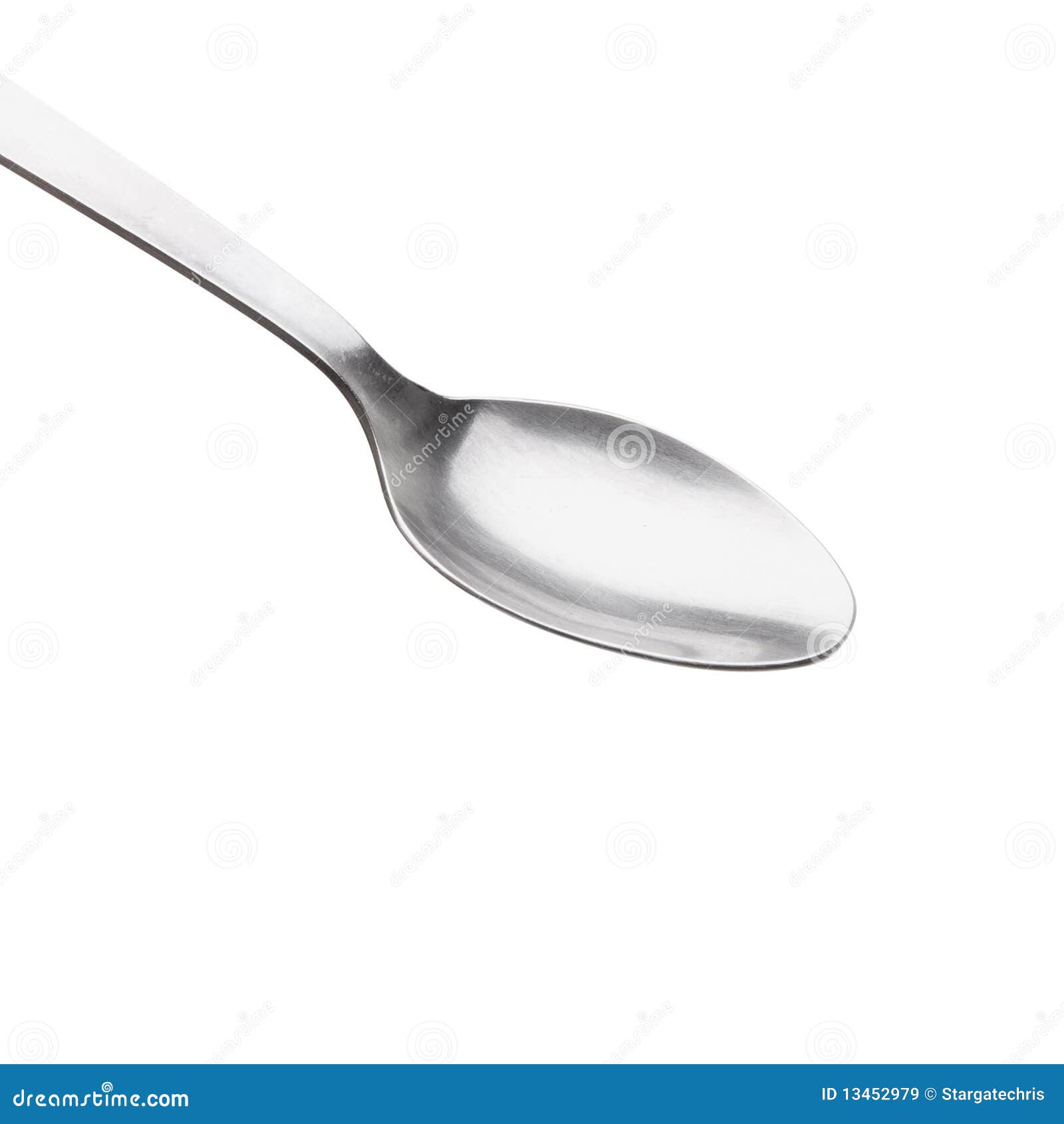 Empty Spoon stock image. Image of stainless, white, spoonful - 13452979