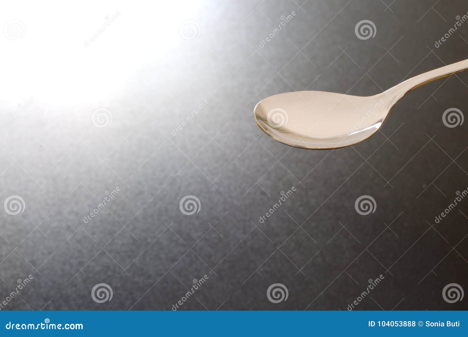 Empty Spoon, Concept for Serving Food Stock Photo - Image of steel ...