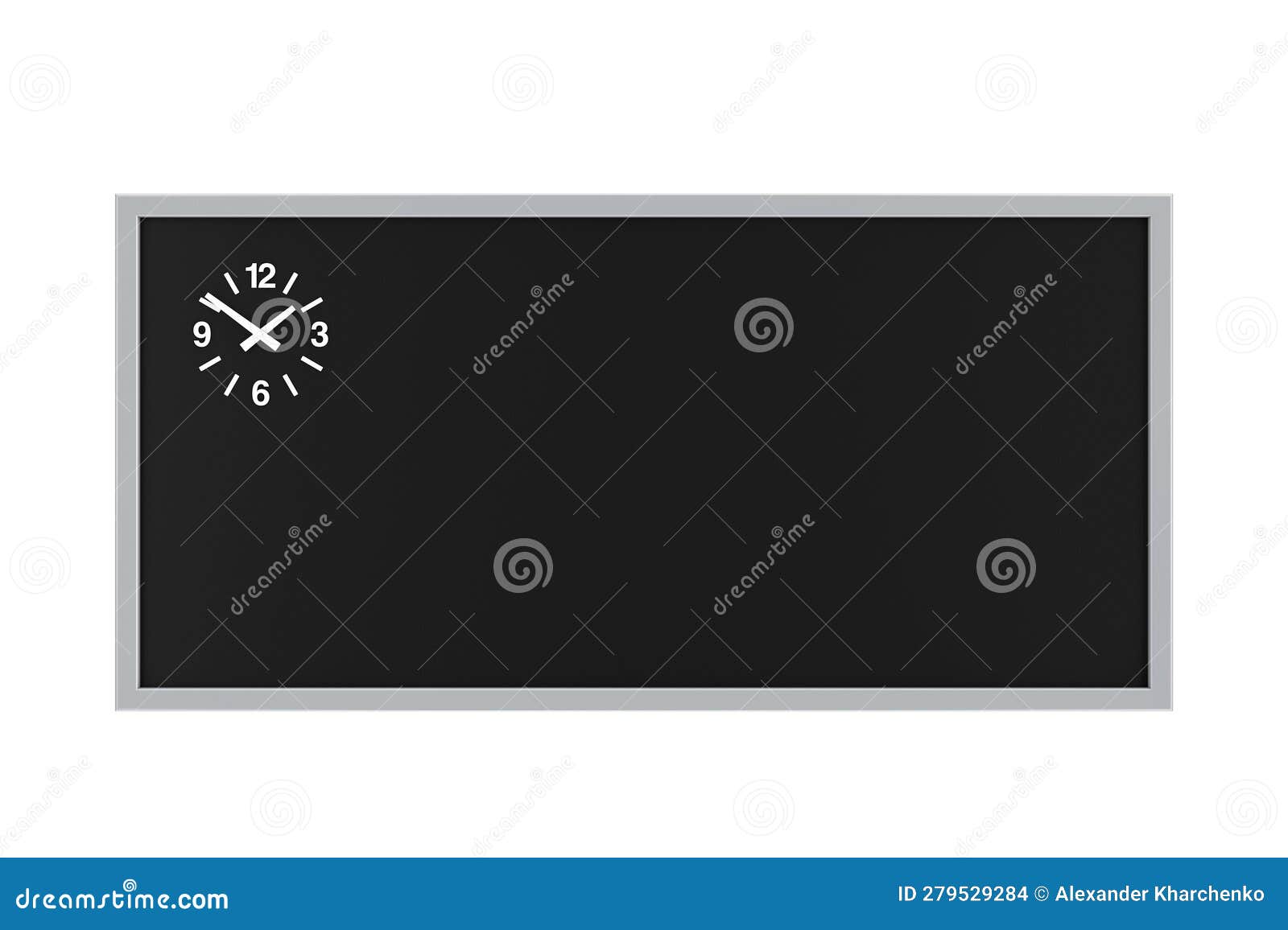 Empty Sport Games Scoreboard with Clock. 3d Rendering Stock ...