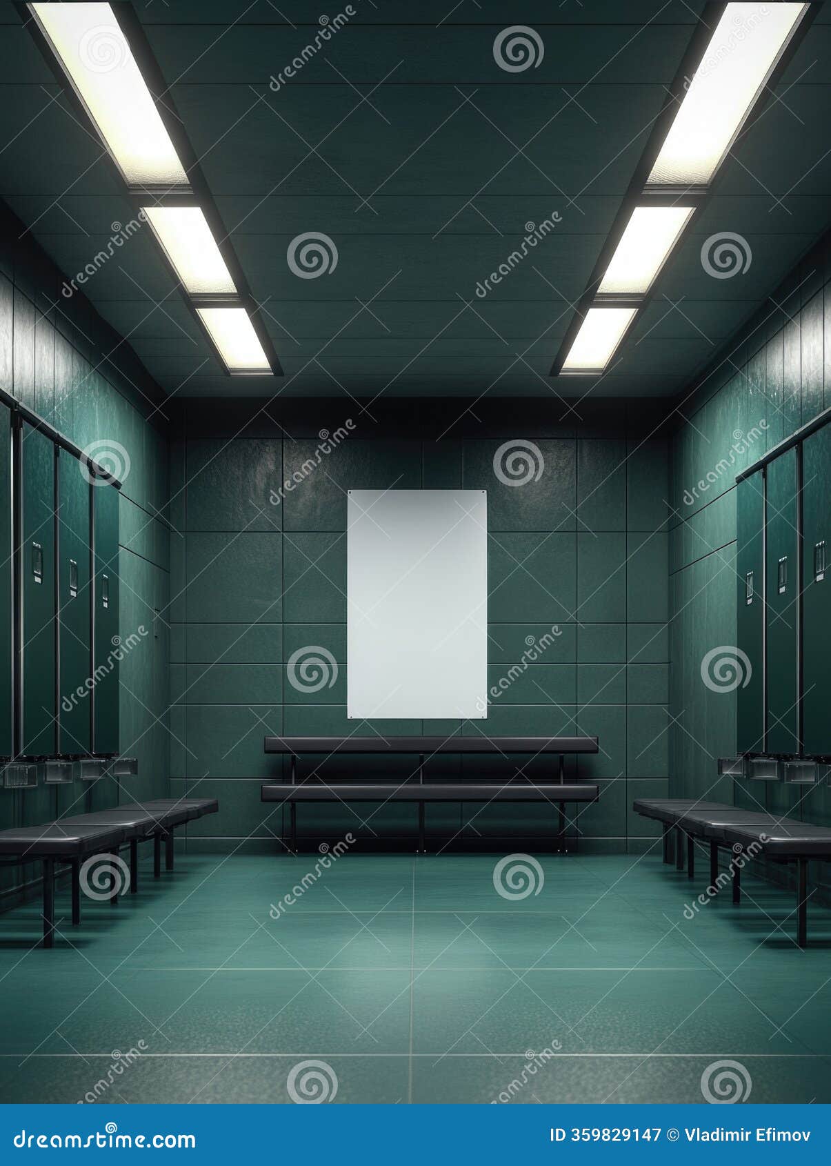 Empty Sports Locker Room stock image. Image of room - 359829147