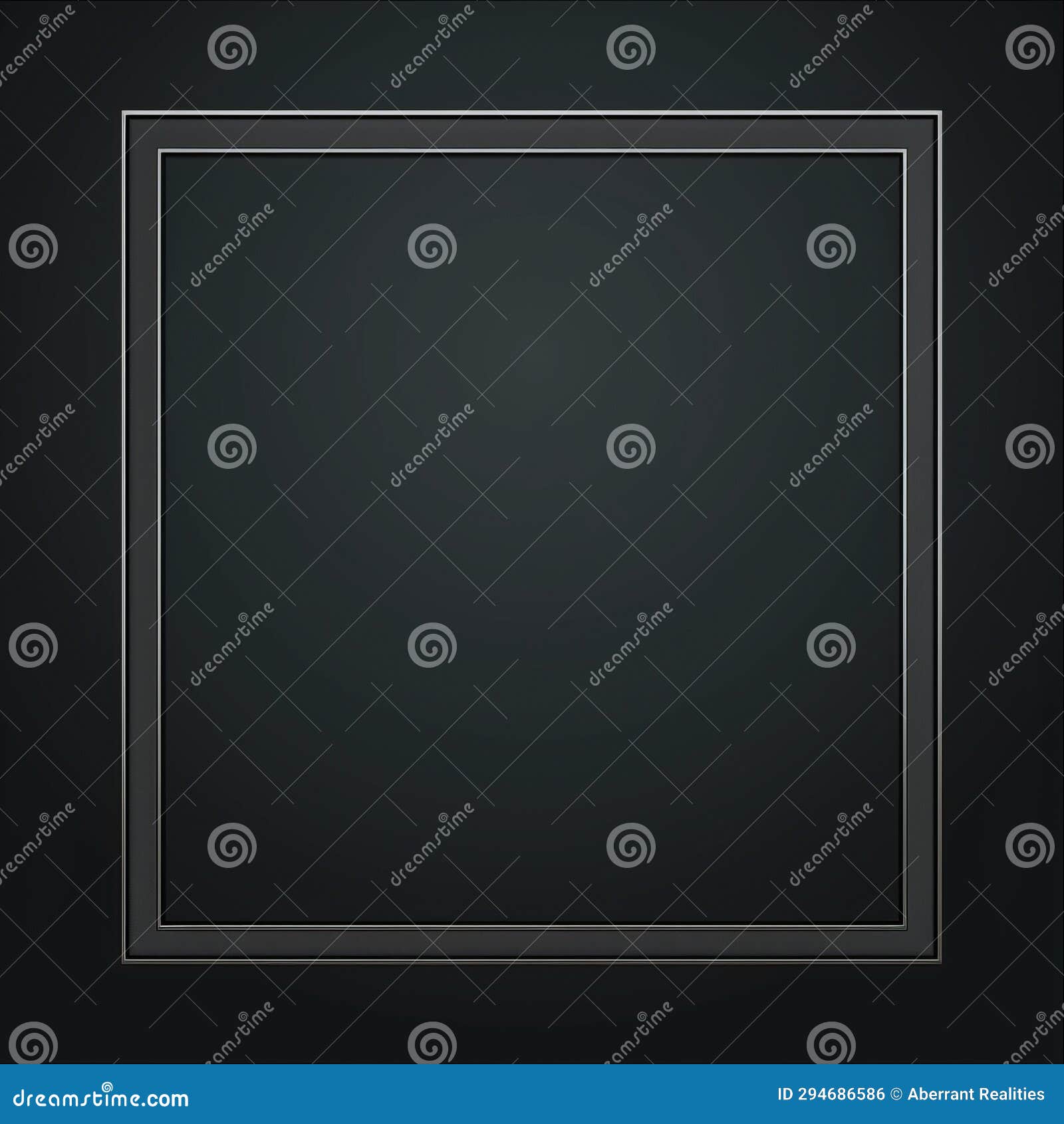 An Empty Square Frame on a Black Background Stock Illustration ...
