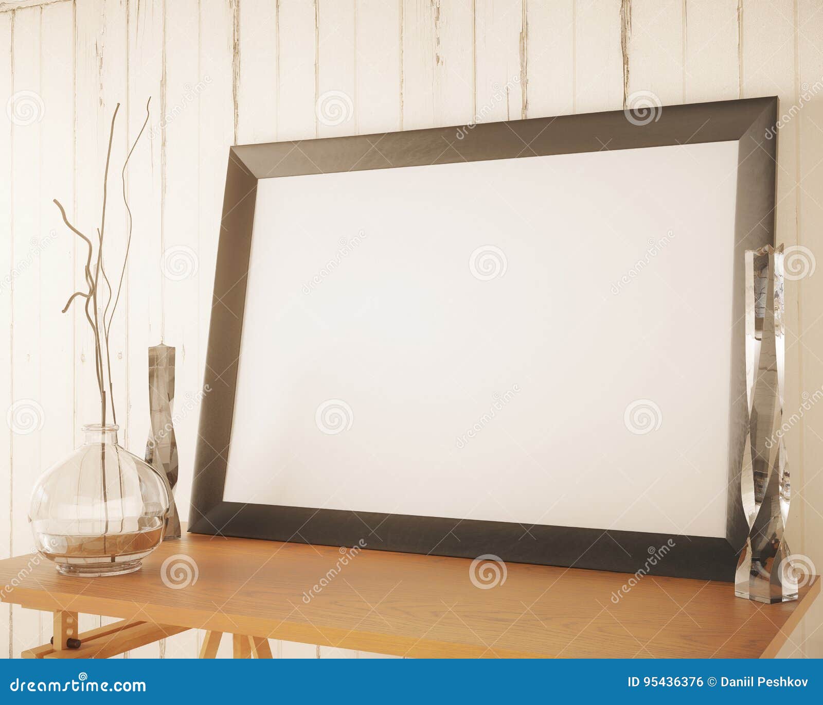 Empty square frame closeup stock illustration. Illustration of gallery ...