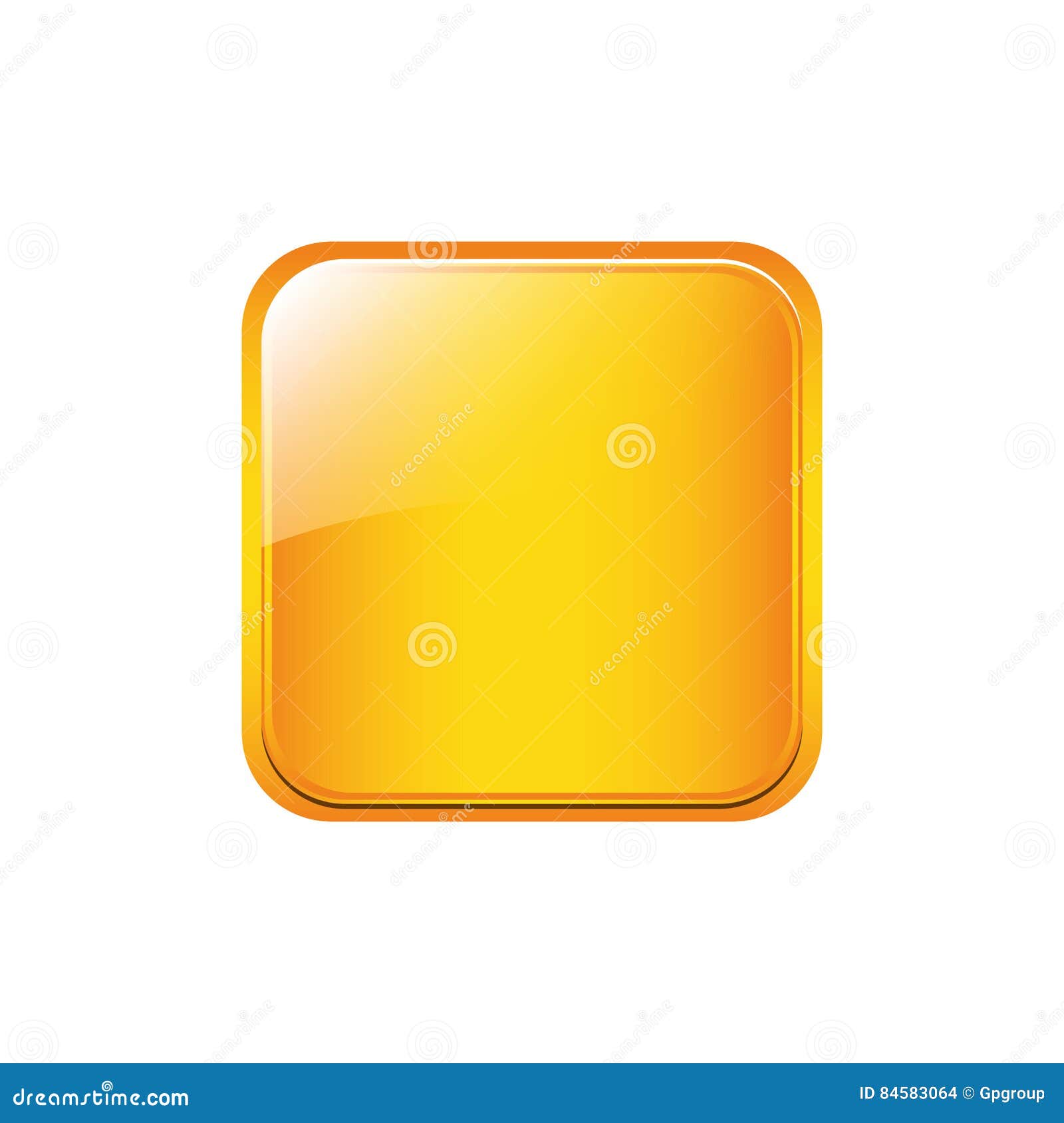 Empty square icon stock vector. Illustration of isolated - 84583064
