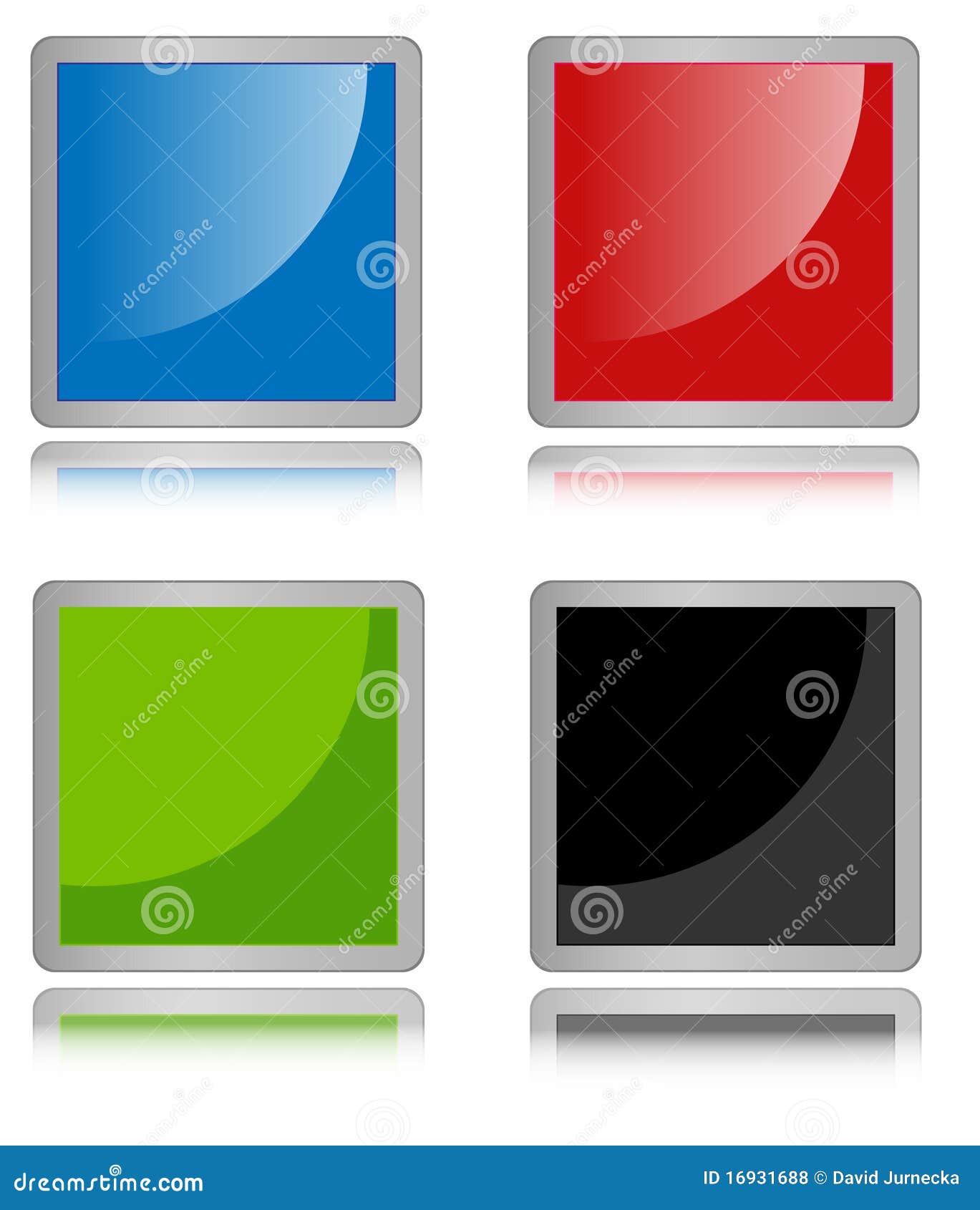 Empty square icons stock vector. Illustration of isolated - 16931688