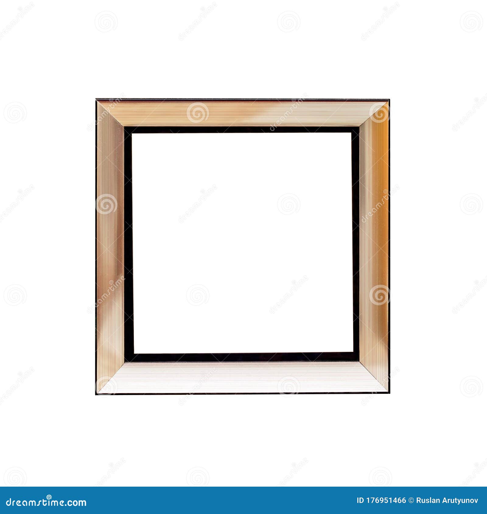 Empty Square Photo Frame in Modern Style. Isolated on a White ...