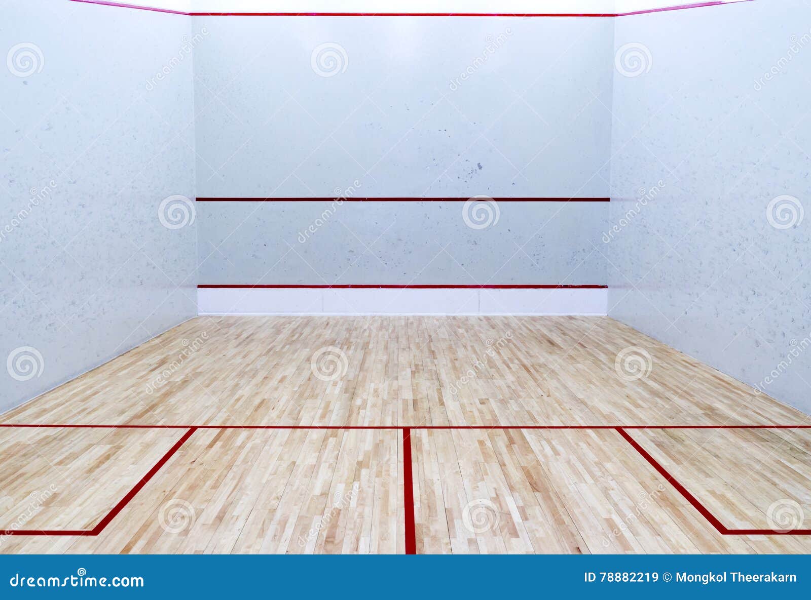 Empty Squash Tennis Room with White Wall Stock Image - Image of tennis ...