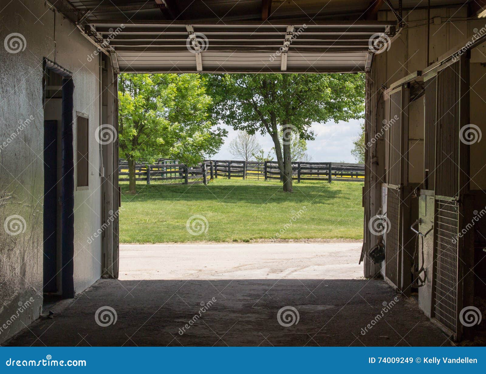 Empty Stables stock image. Image of landscape, field - 74009249