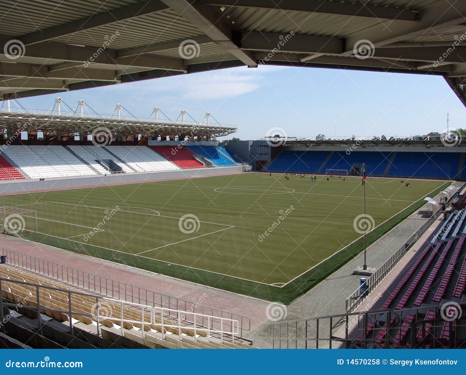 Empty stadium stock photo. Image of grass, soccer, empty - 14570258