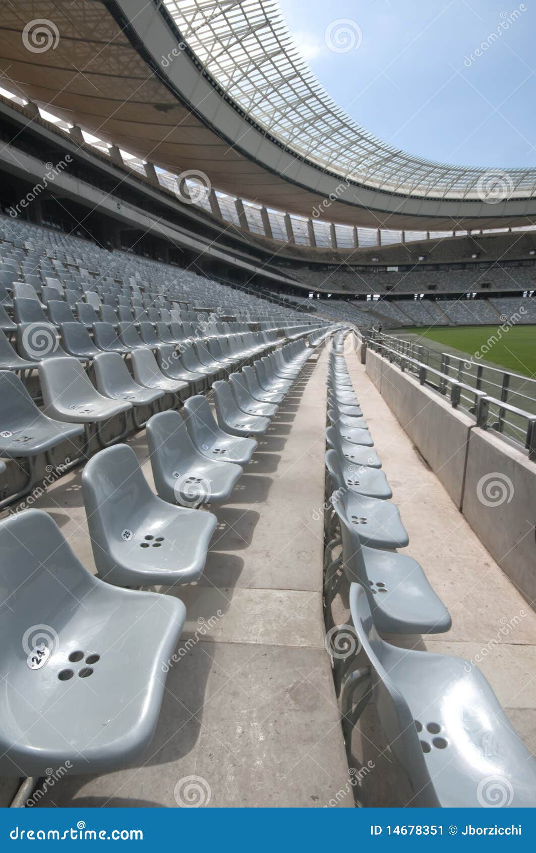 Empty stadium stock image. Image of audience, venue, field - 14678351