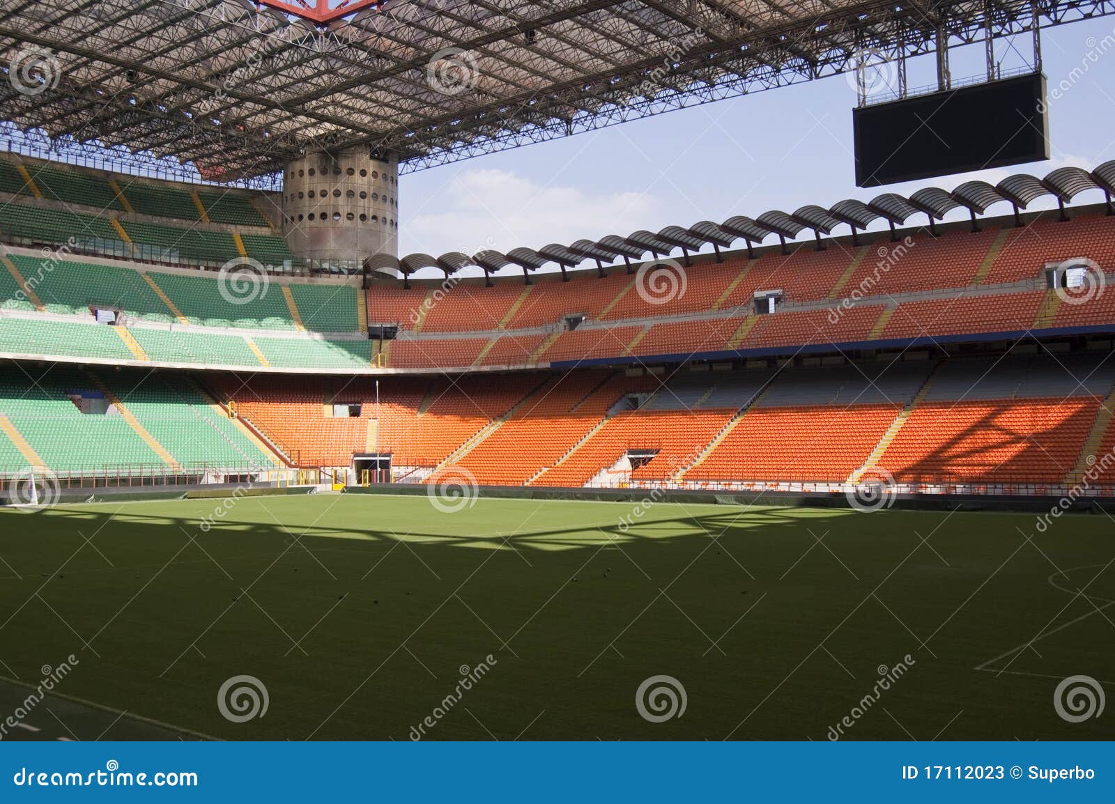 Empty stadium stock image. Image of exit, milano, field - 17112023