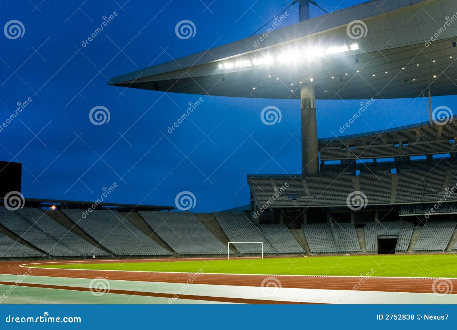 Empty Stadium stock photo. Image of football, empty, goal - 2752838