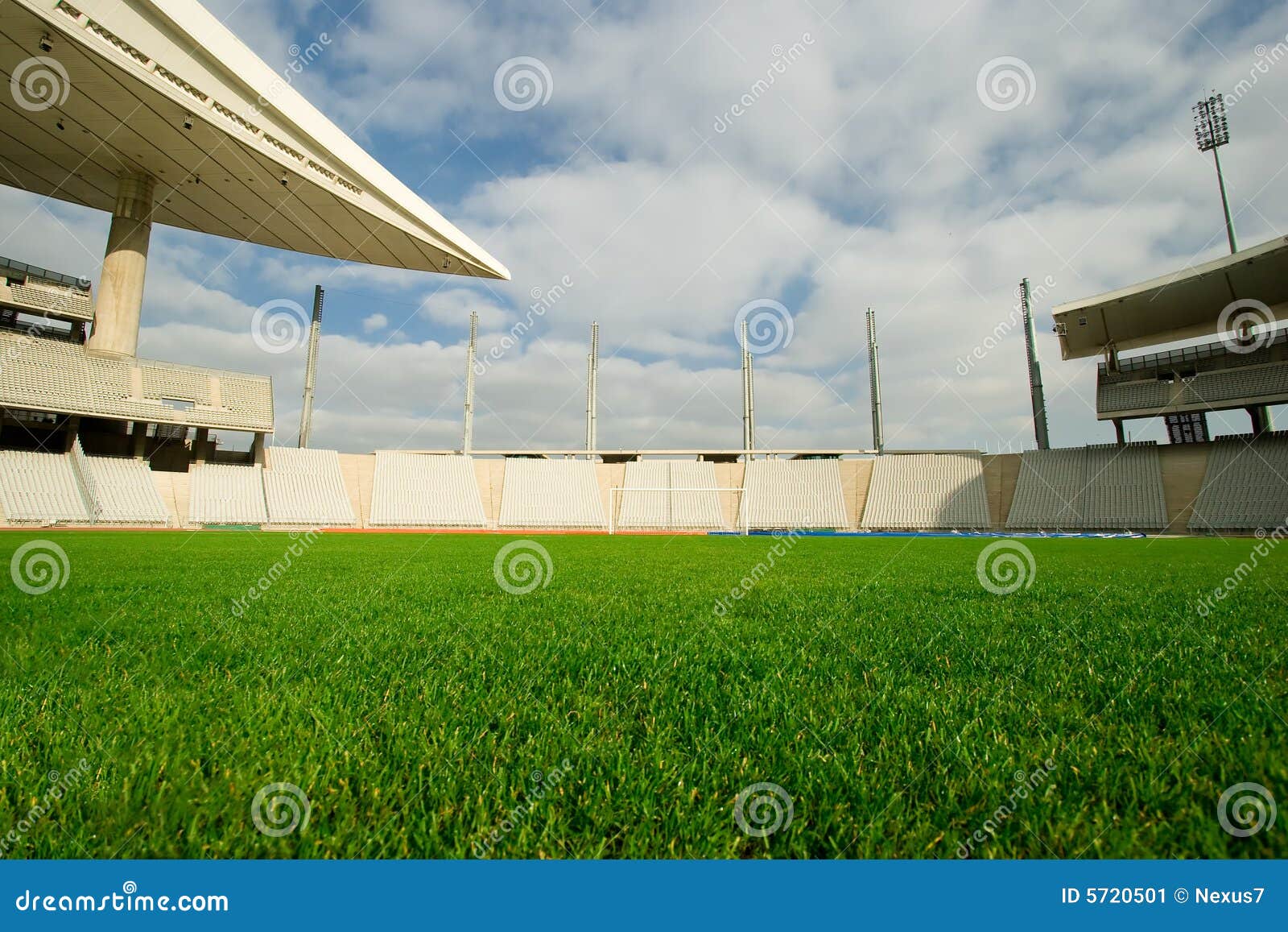 Empty Stadium stock image. Image of ball, green, team - 5720501