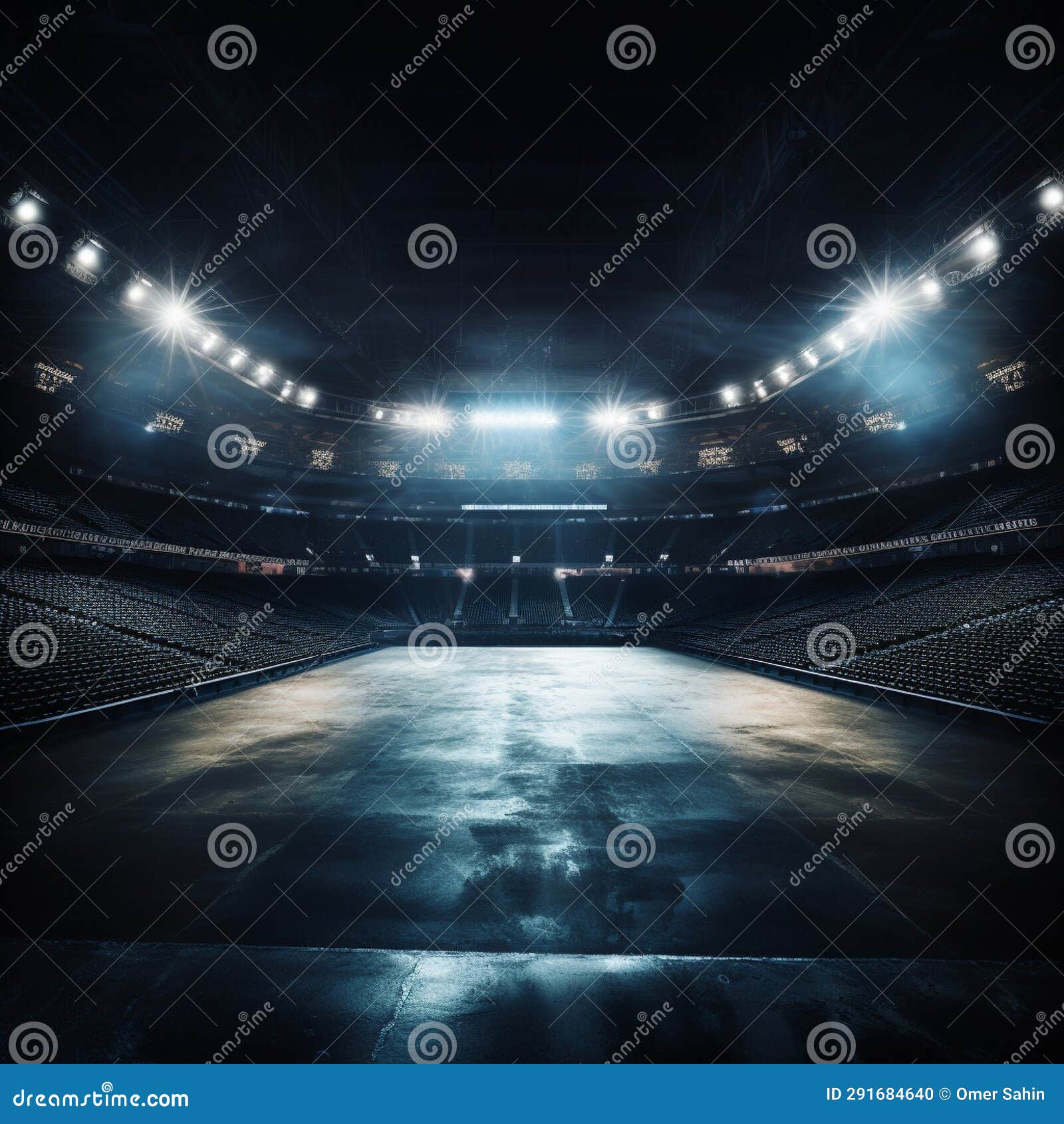 Empty Stadium or Arena Highlighting Serenity and Grandeur Stock Photo ...