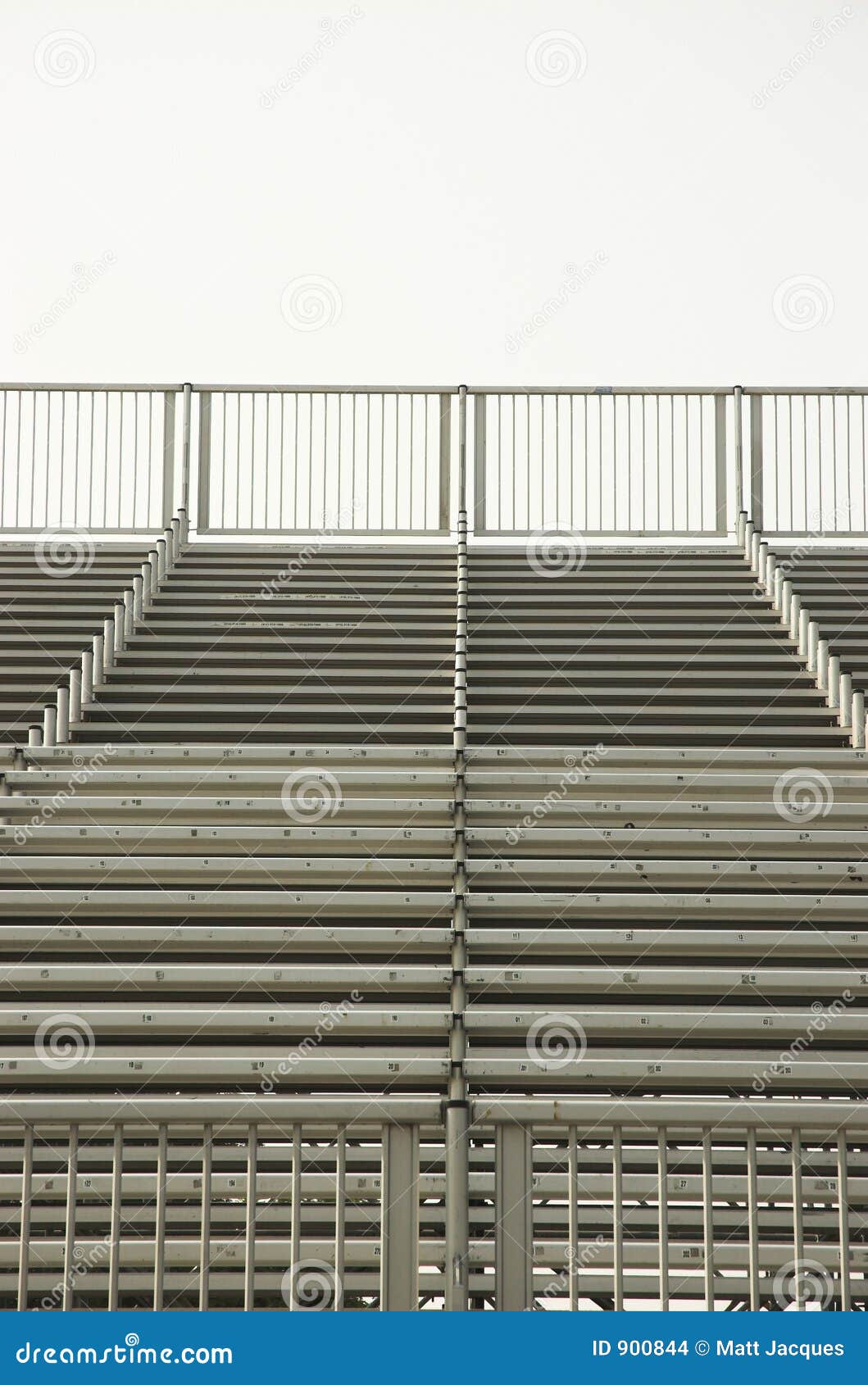 Empty stadium bleachers stock photo. Image of aluminum - 900844