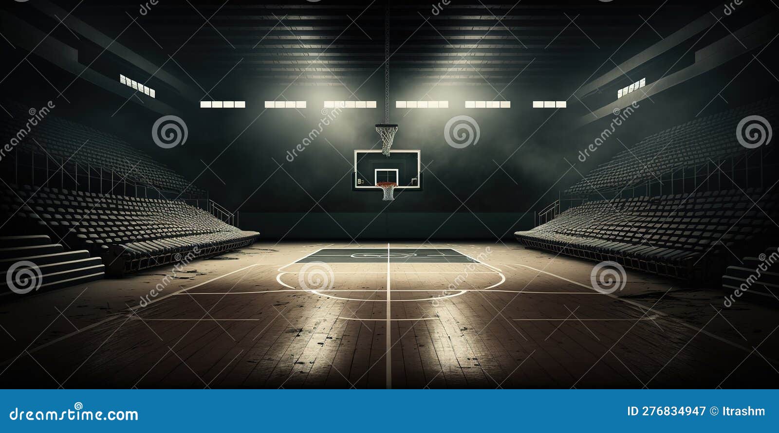 Empty stadium in dark key stock image. Image of activity - 276834947