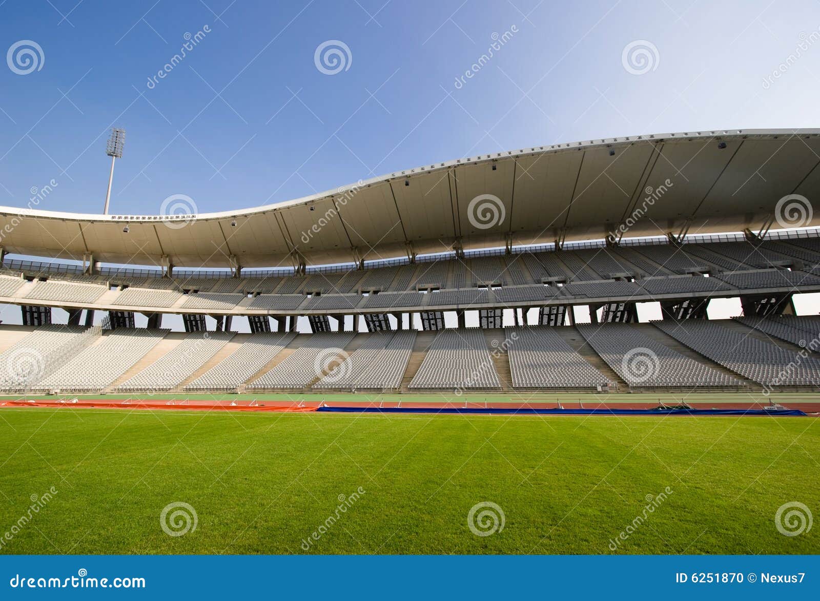 Empty Stadium and the Field Stock Photo - Image of stadium, team: 6251870