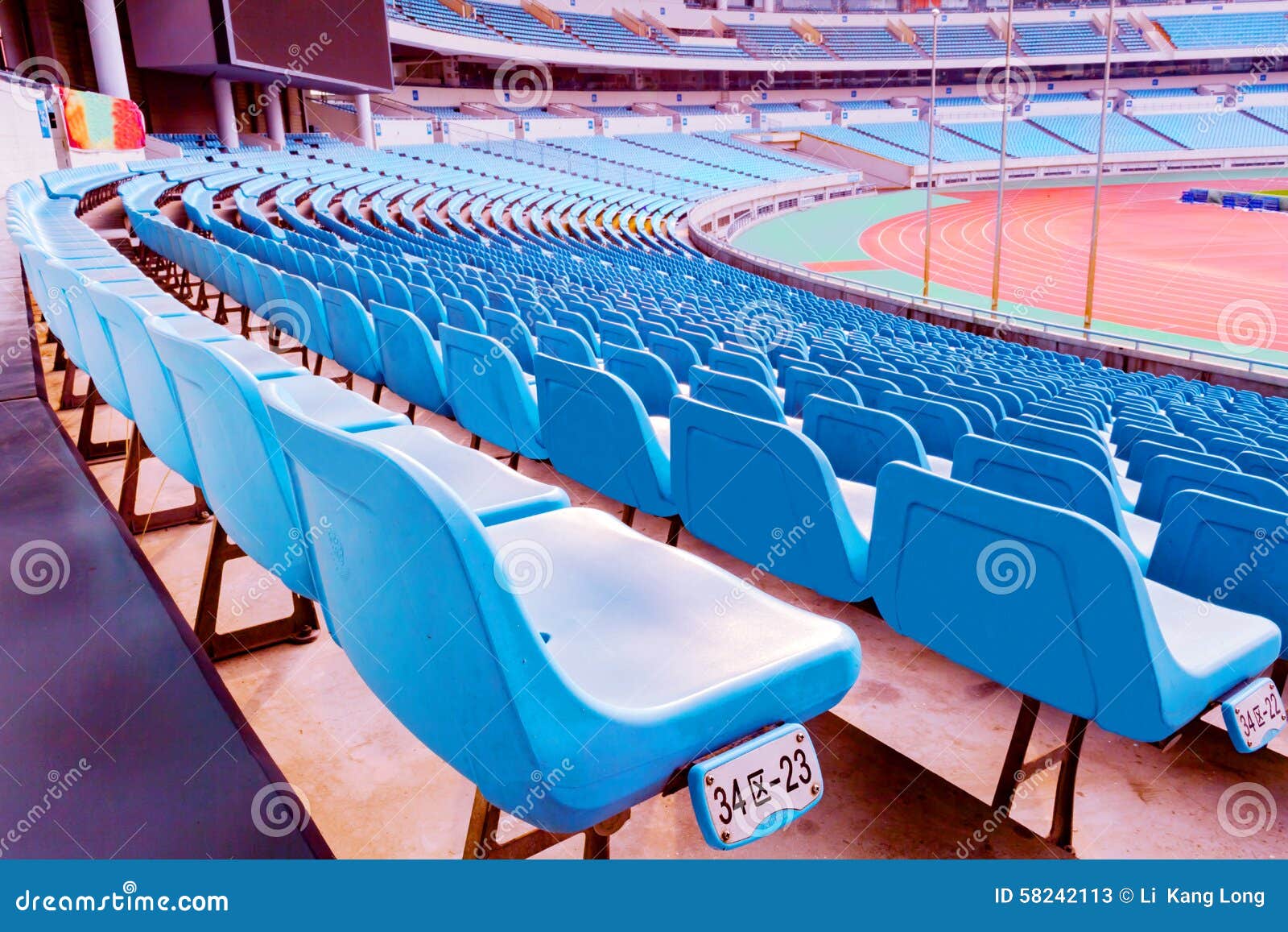Empty stadium stock image. Image of green, base, education - 58242113