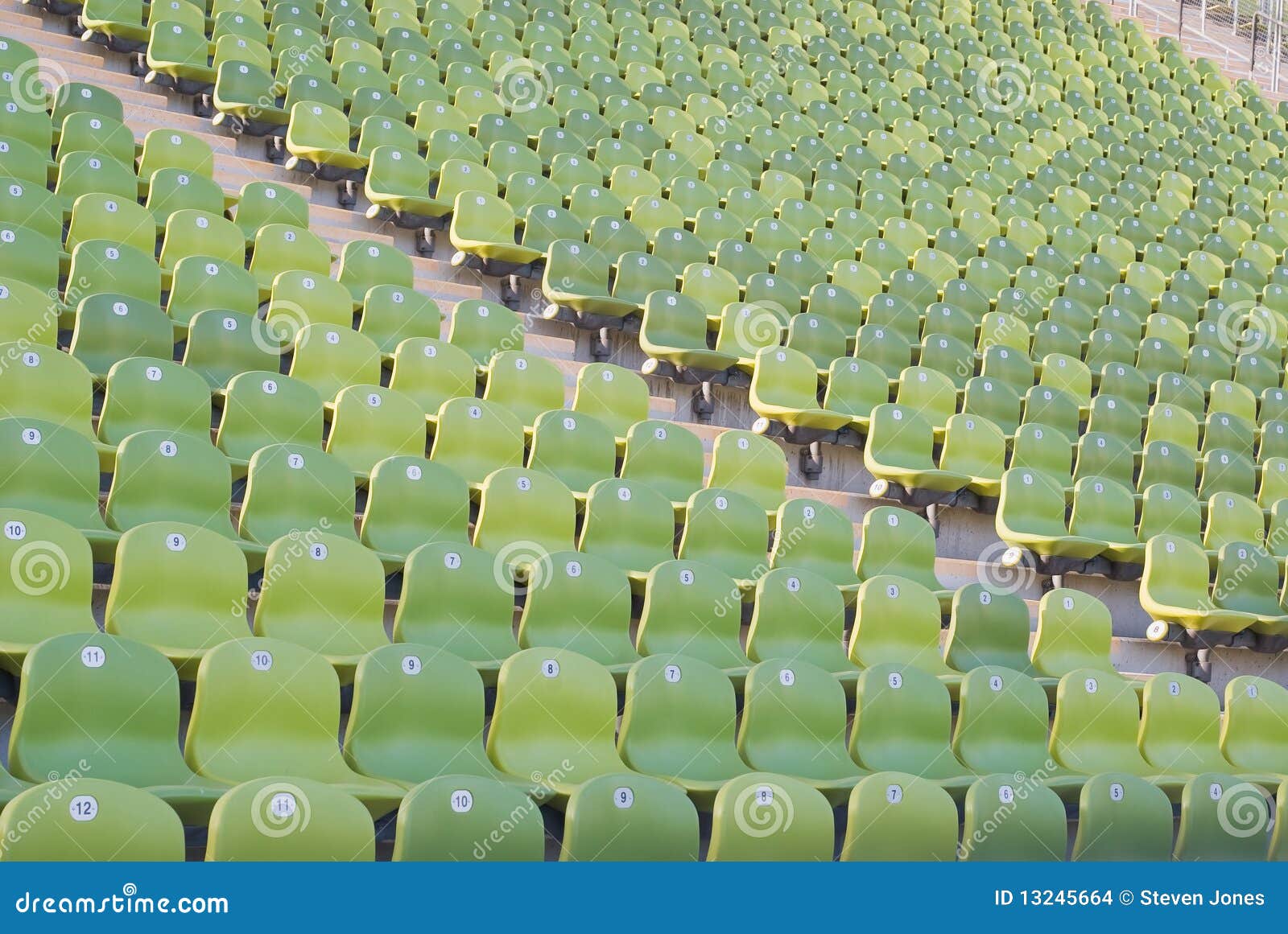 Empty Stadium Seating stock photo. Image of building - 13245664
