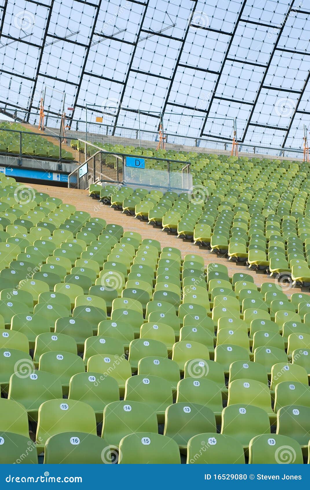 Empty Stadium Seating stock photo. Image of bleachers - 16529080