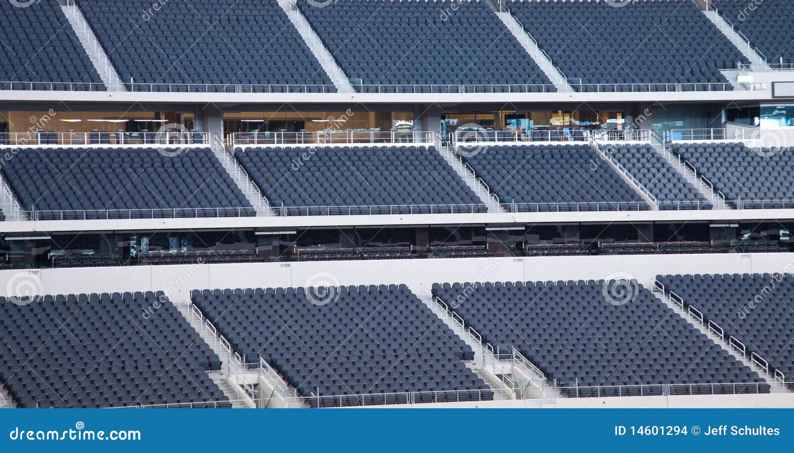 Empty Stadium Seats stock photo. Image of chairs, grandstands - 14601294