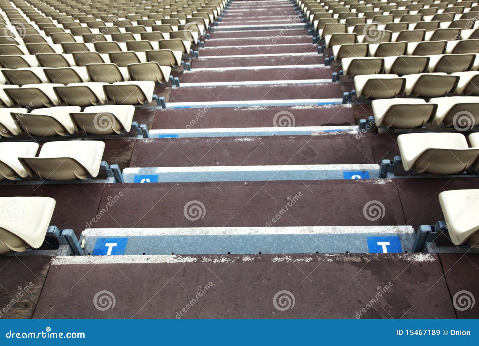 Empty stadium seats stock image. Image of lines, cream - 15467189