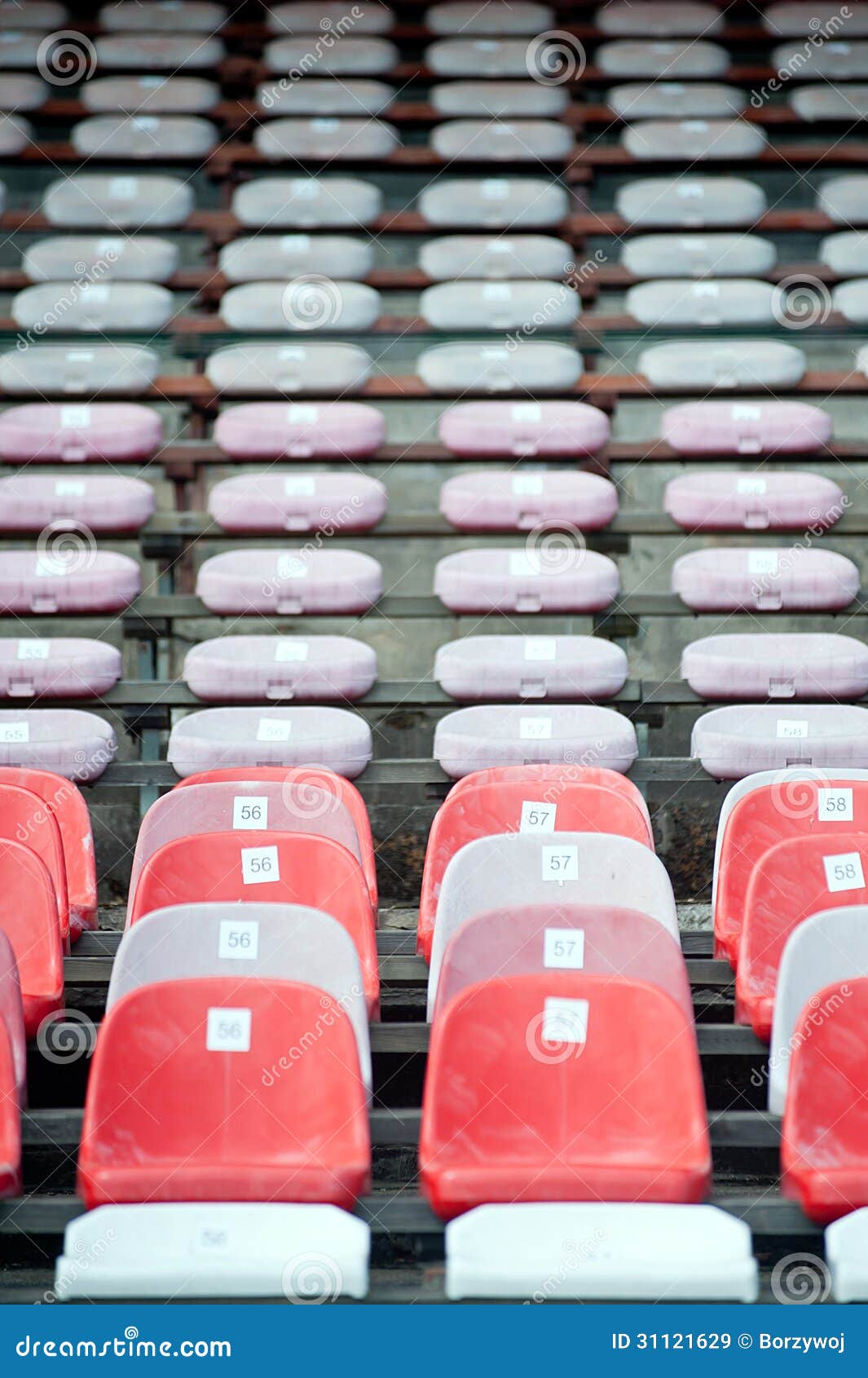 Empty stadium seats stock image. Image of stadiums, football - 31121629