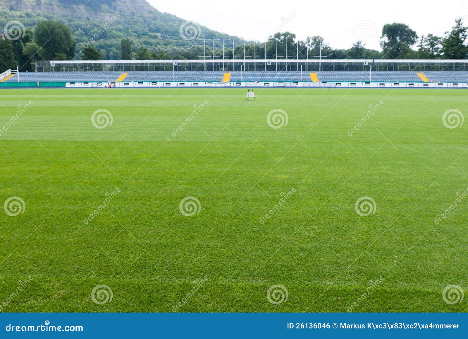 Empty Stadium and Sportsfield Stock Photo - Image of background ...