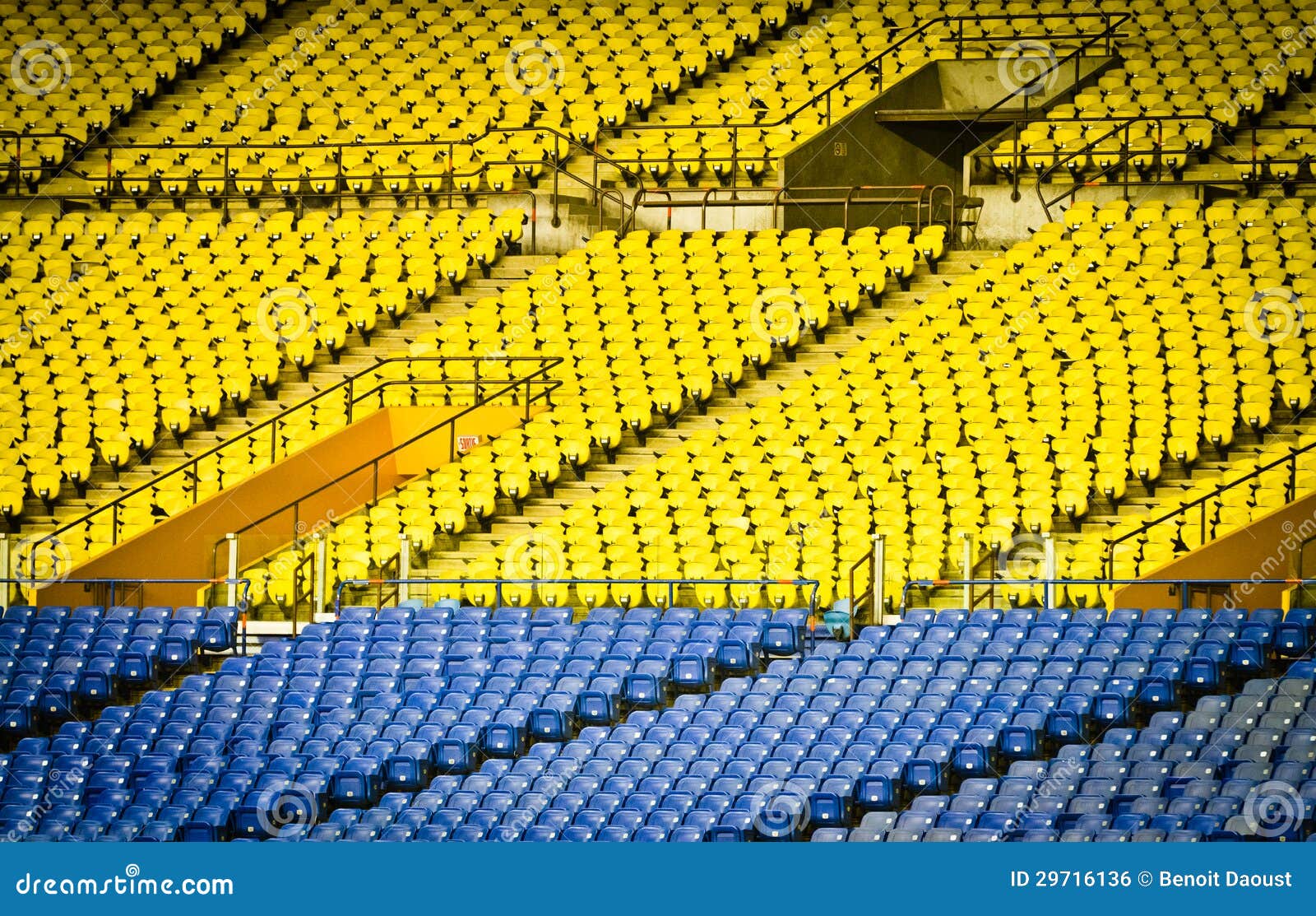 Empty Stadium Seats stock photo. Image of public, bench - 29716136