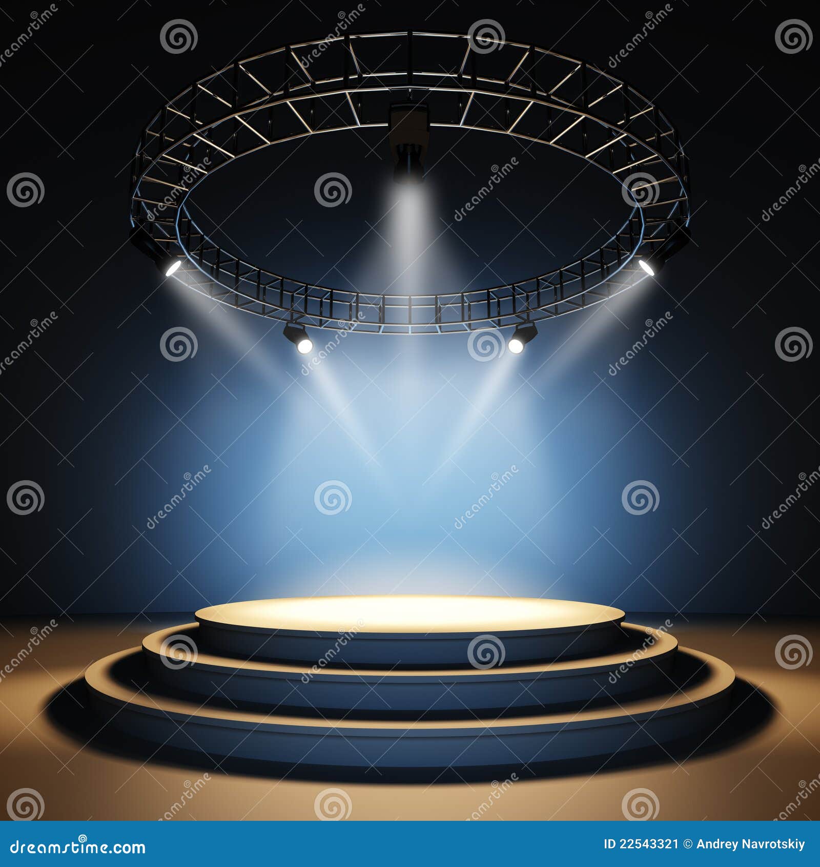 Empty stage. stock illustration. Illustration of live - 22543321