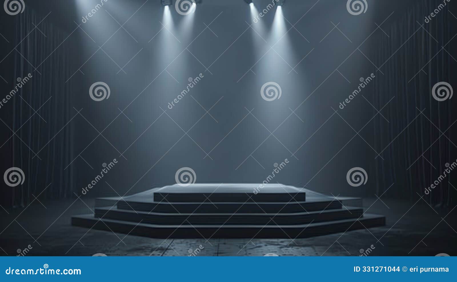 Empty Stage Design for Graphic Stock Photo - Image of screen, iron ...