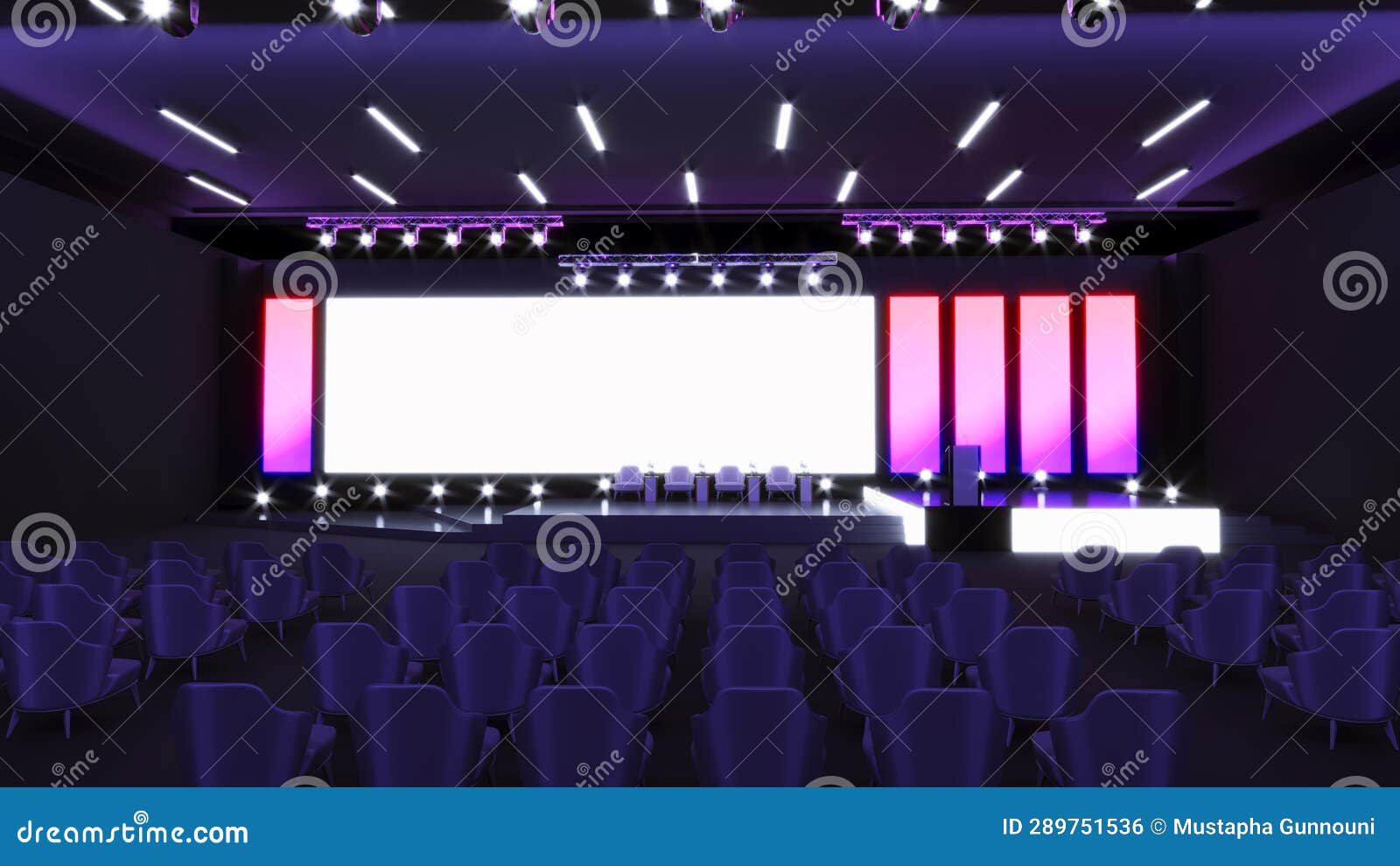 Empty Stage Design for Mockup and Corporate Identity, Original Designed ...