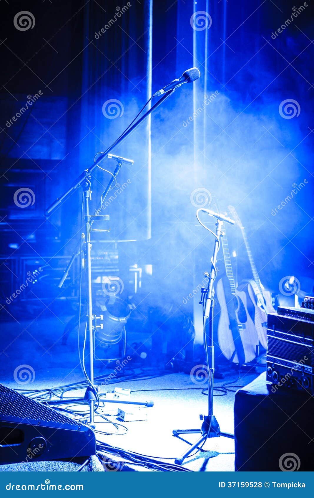 Empty stage stock photo. Image of empty, curtain, podium - 37159528