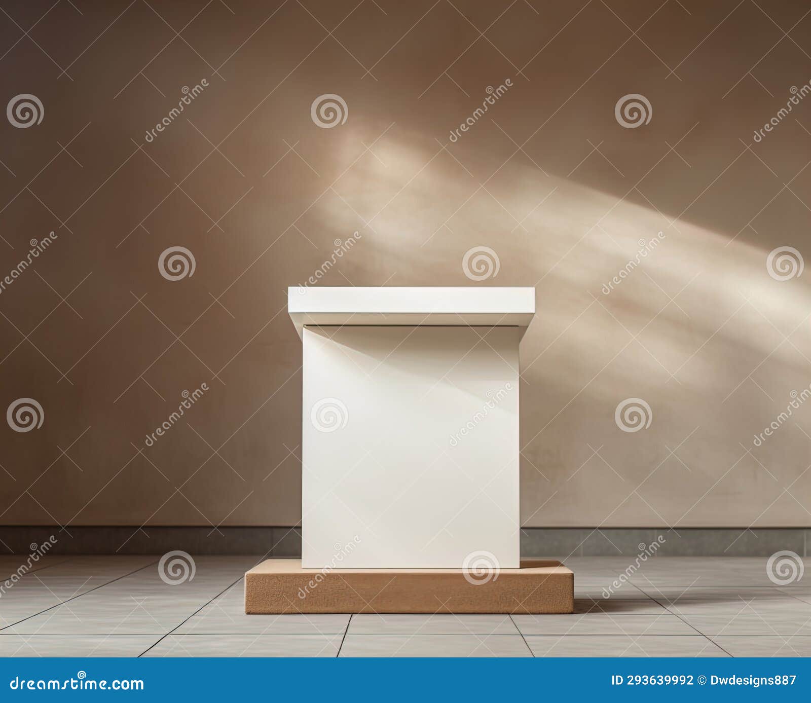 Empty stage with lectern. stock illustration. Illustration of politics ...