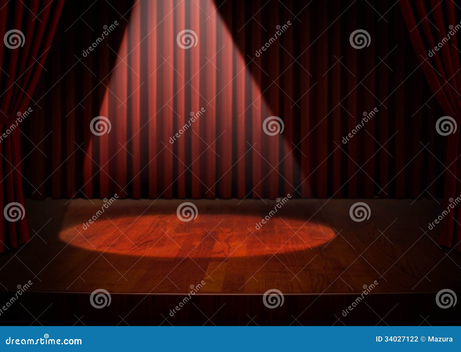 Empty Stage with Spotlight stock illustration. Illustration of elegant ...