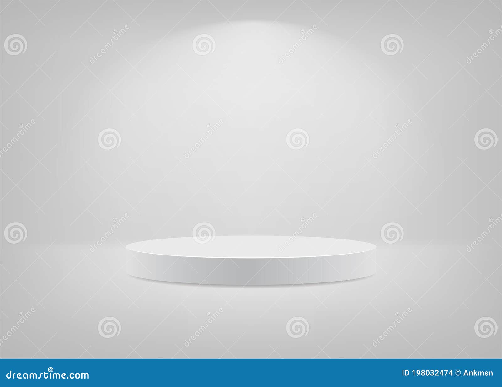 Empty Stage. White Background for Presentation Stock Vector ...