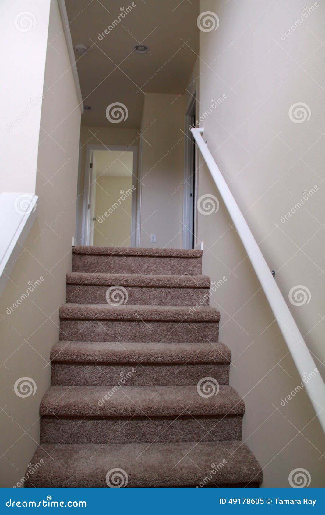 Empty Stairs Hallway stock image. Image of house, home - 49178605