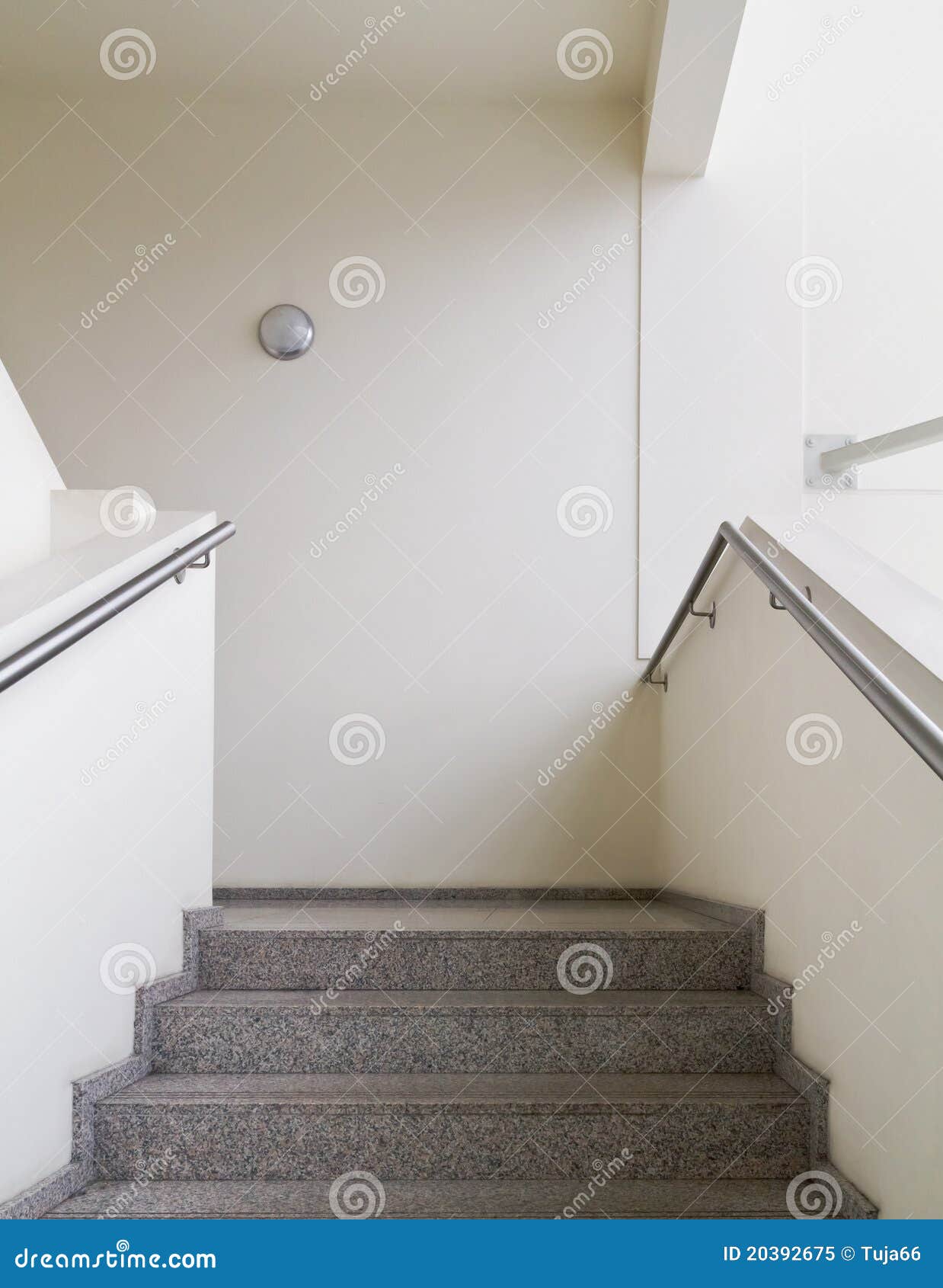 Empty stairway stock image. Image of modern, metal, stairs - 20392675