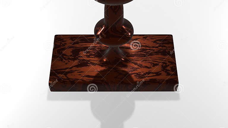 Empty Stamp on White Background. Put a Stamp on a Document. 3D Render ...