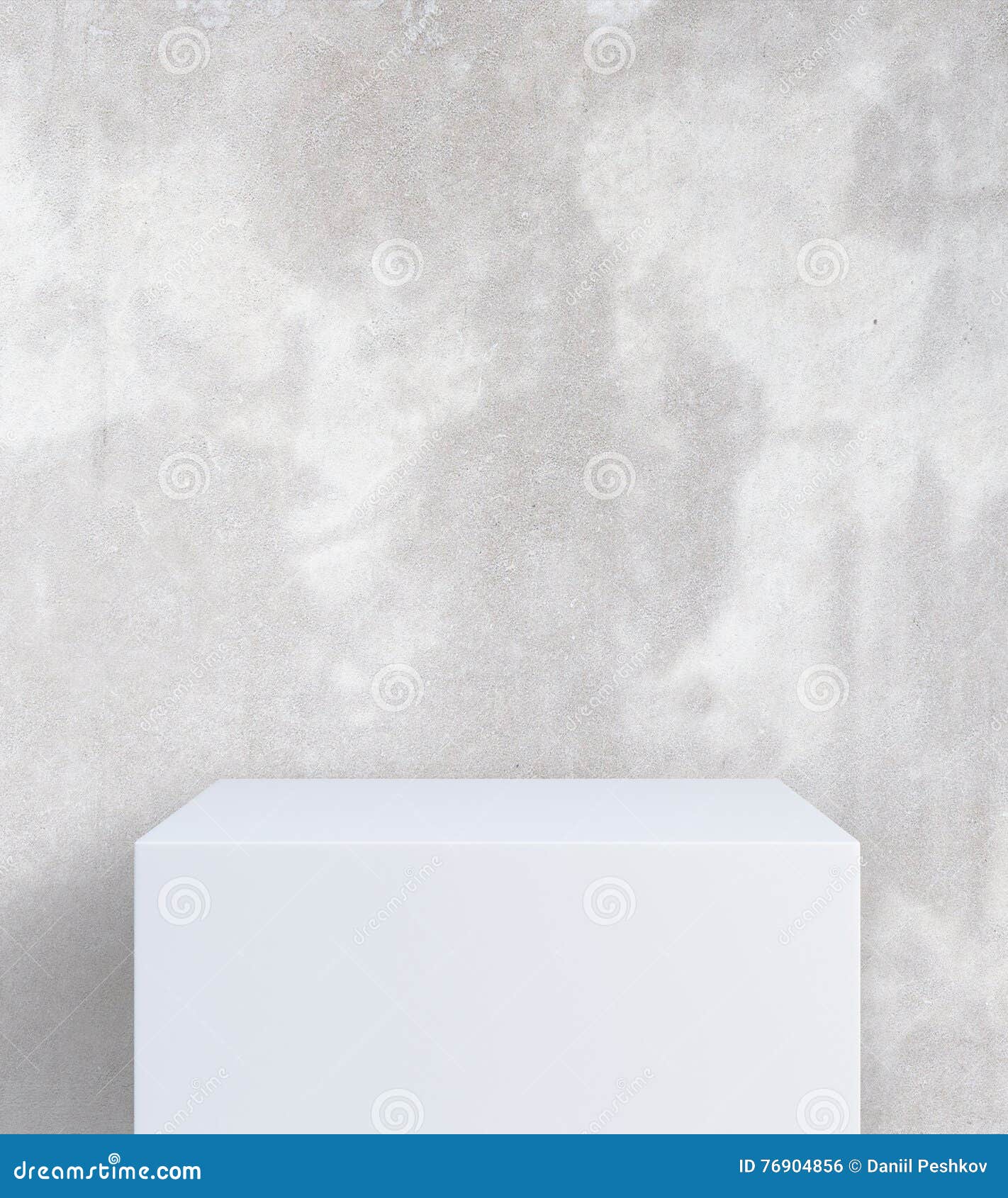 Empty Stand on Concrete Background Stock Illustration - Illustration of ...