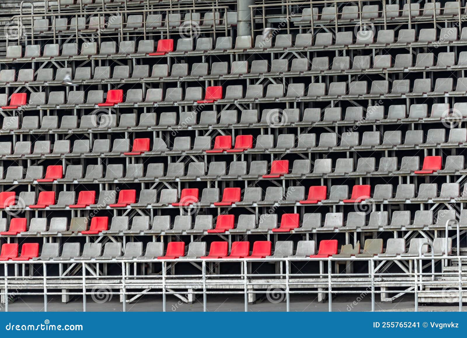 Empty Stands for Fans at the Stadium Stock Image - Image of empty ...