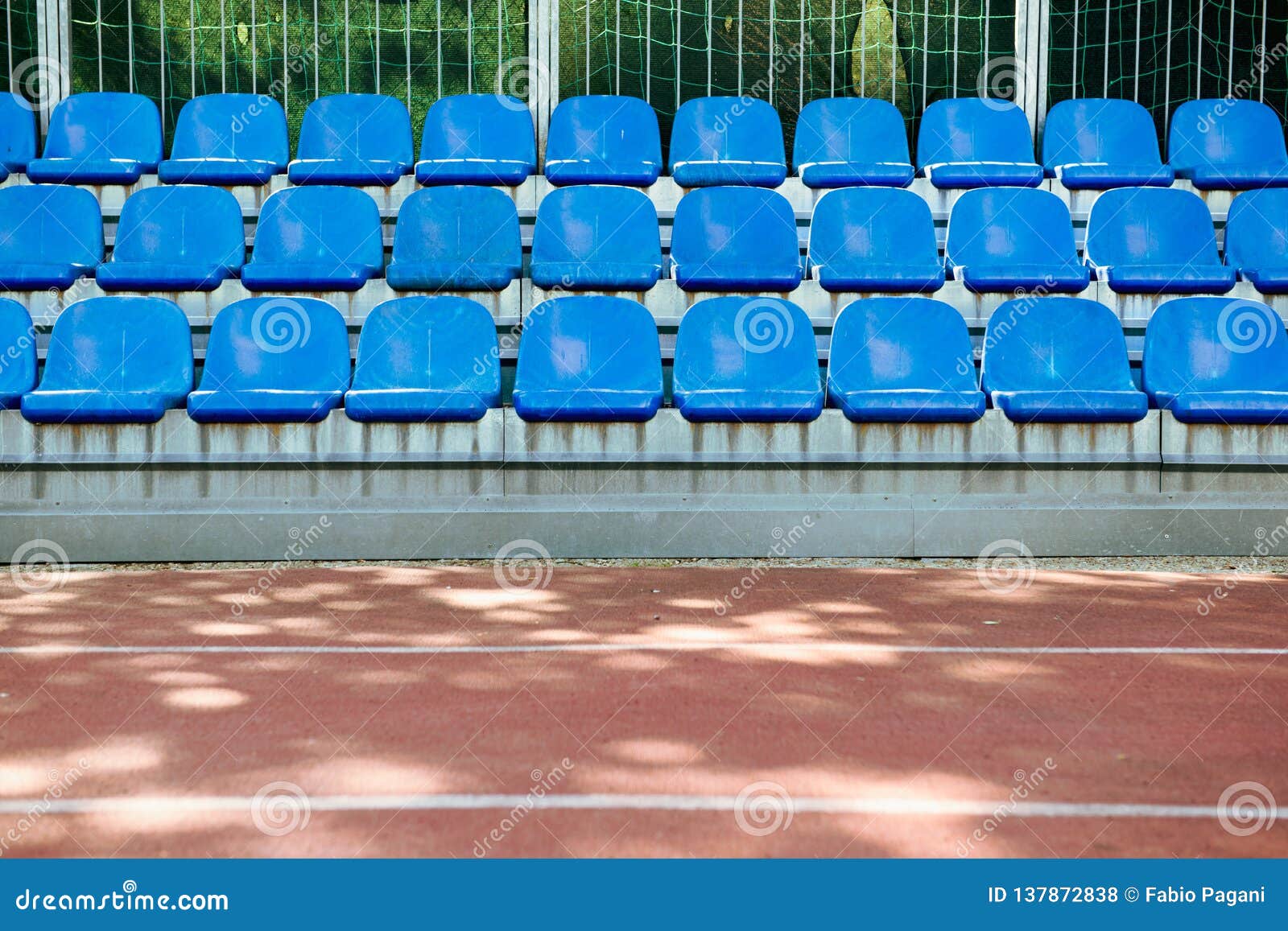 Empty Stands in Sport Centre Stock Photo - Image of brown, sports ...