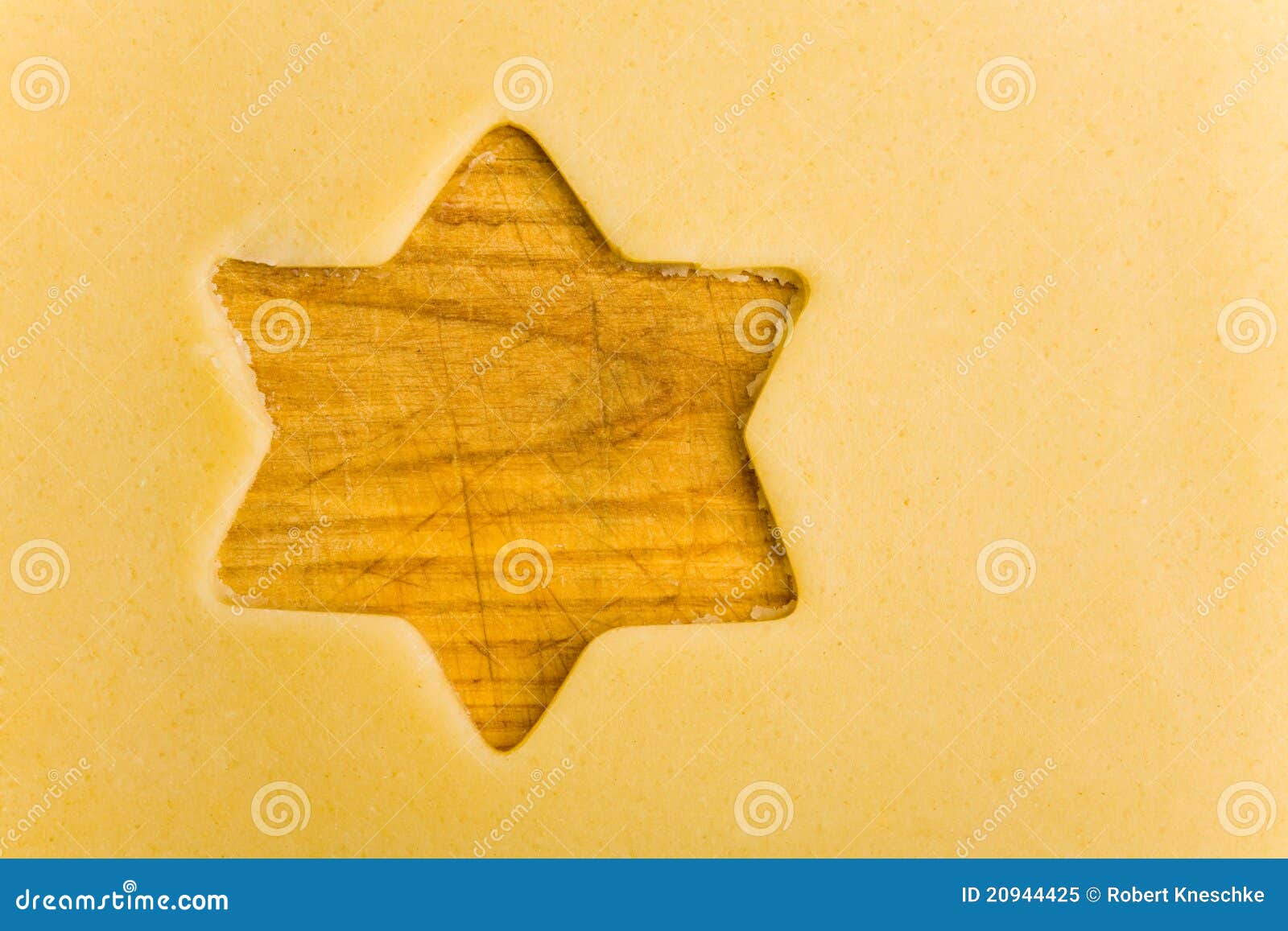 Empty Star Shape on Cookie Dough Stock Image - Image of christmas ...