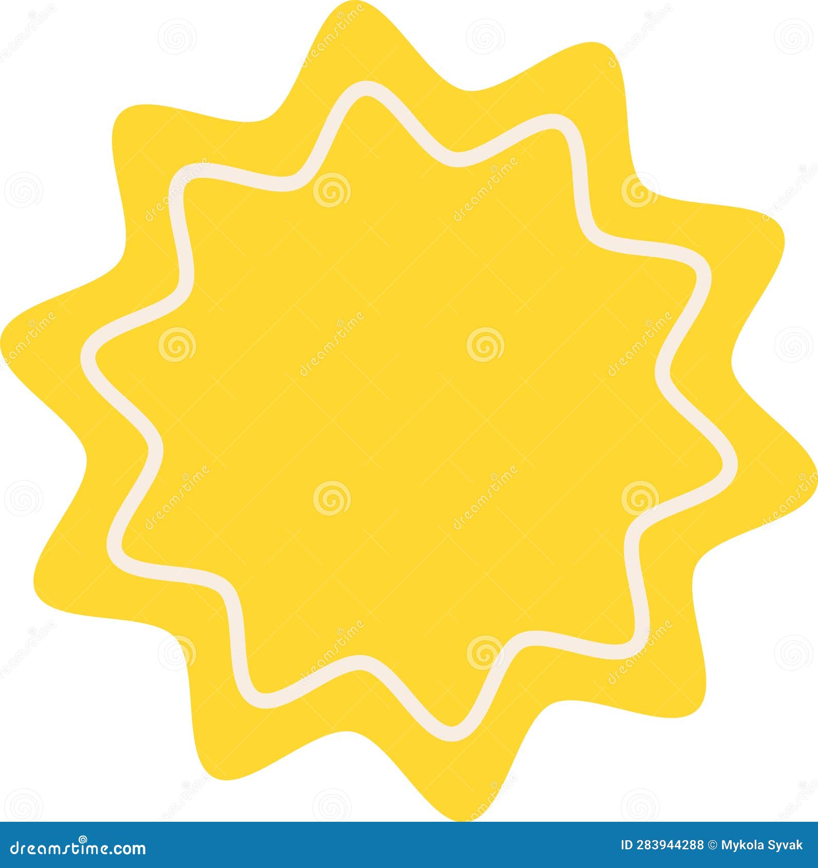 Empty Star Sticker stock vector. Illustration of sale - 283944288
