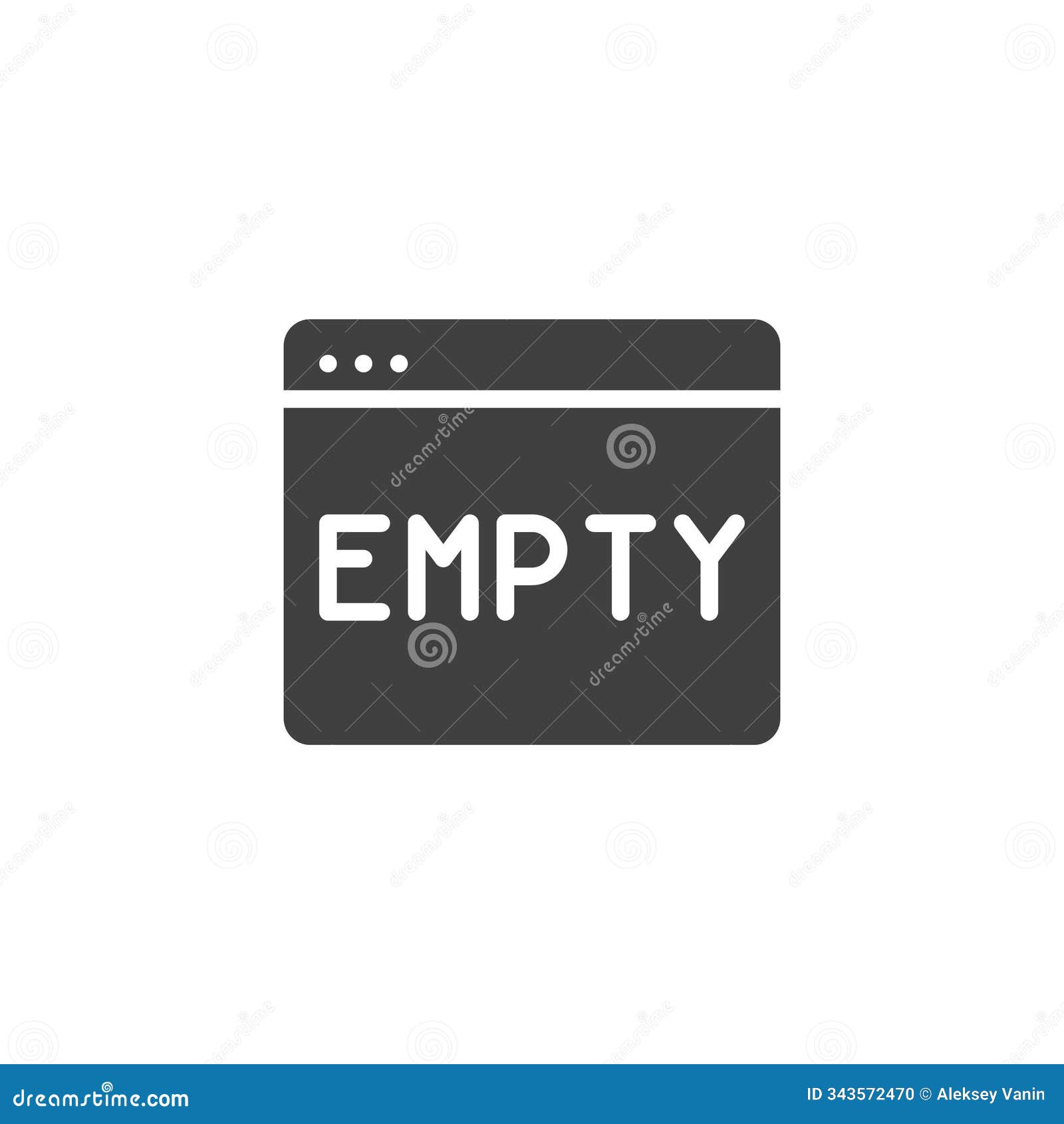 Empty state ux vector icon stock illustration. Illustration of clipart ...