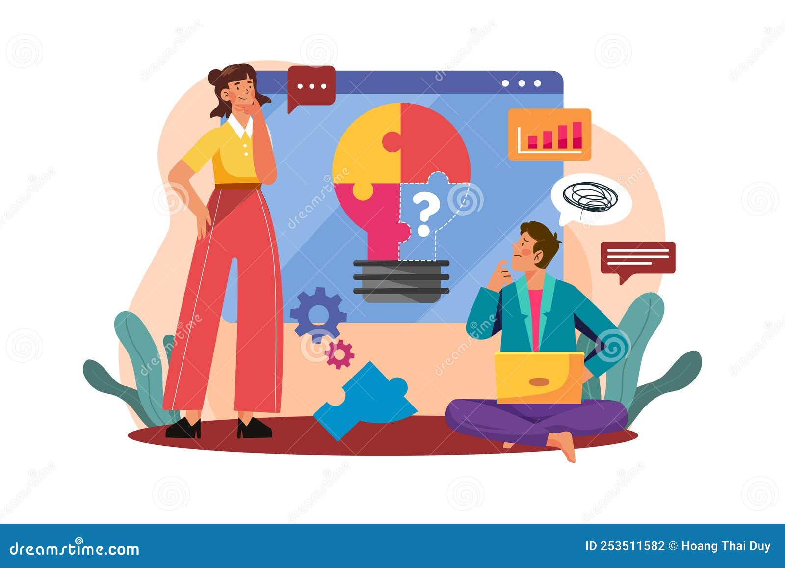 Empty States Illustration Concept on White Background Stock Vector ...