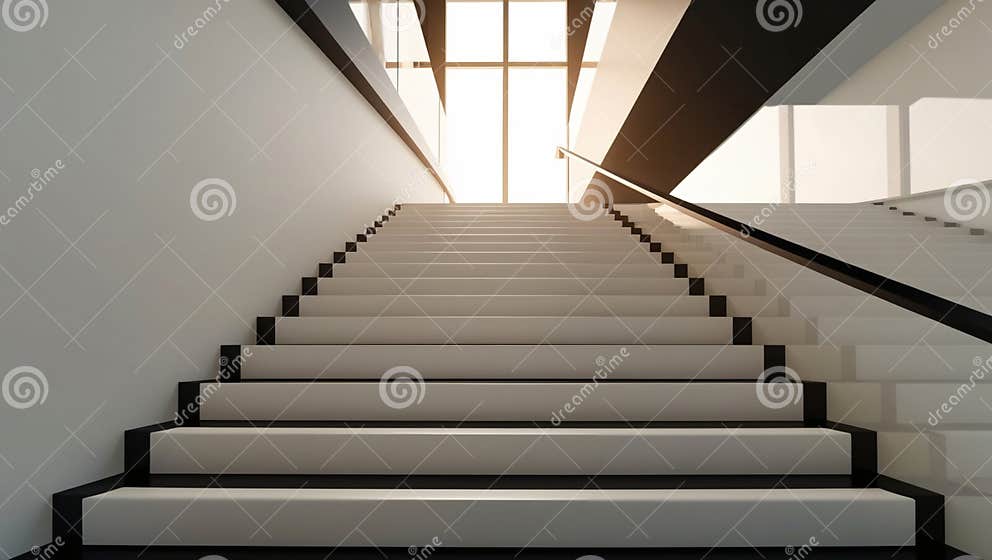 Empty Steps Against Wall stock illustration. Illustration of people ...