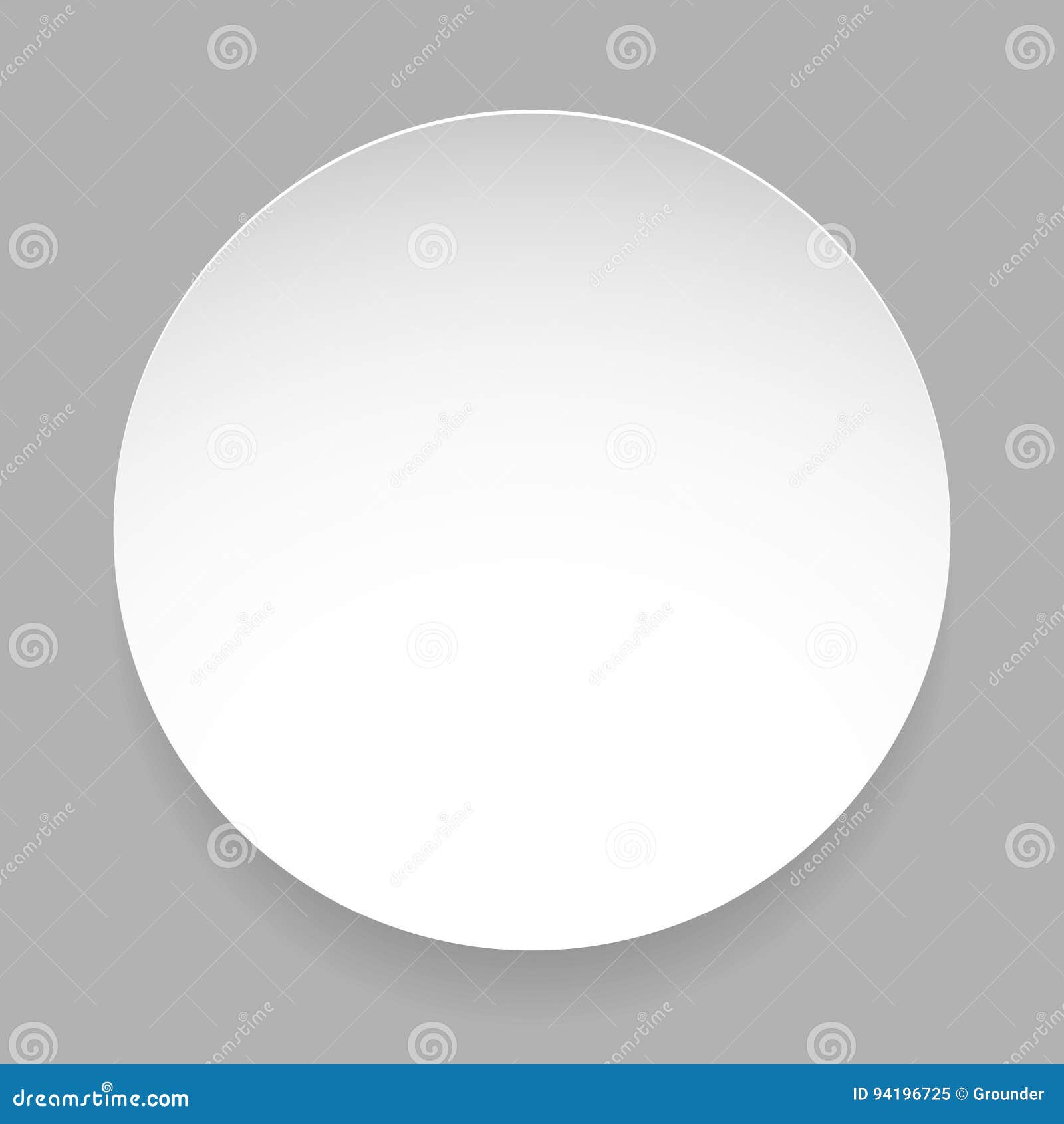 Empty sticker round stock vector. Illustration of icon - 94196725